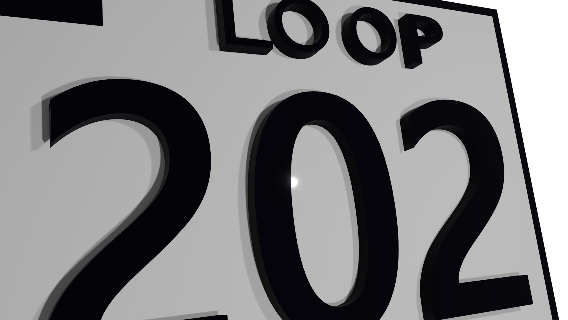 Sign Arizona Loop 202 3D model | CGTrader