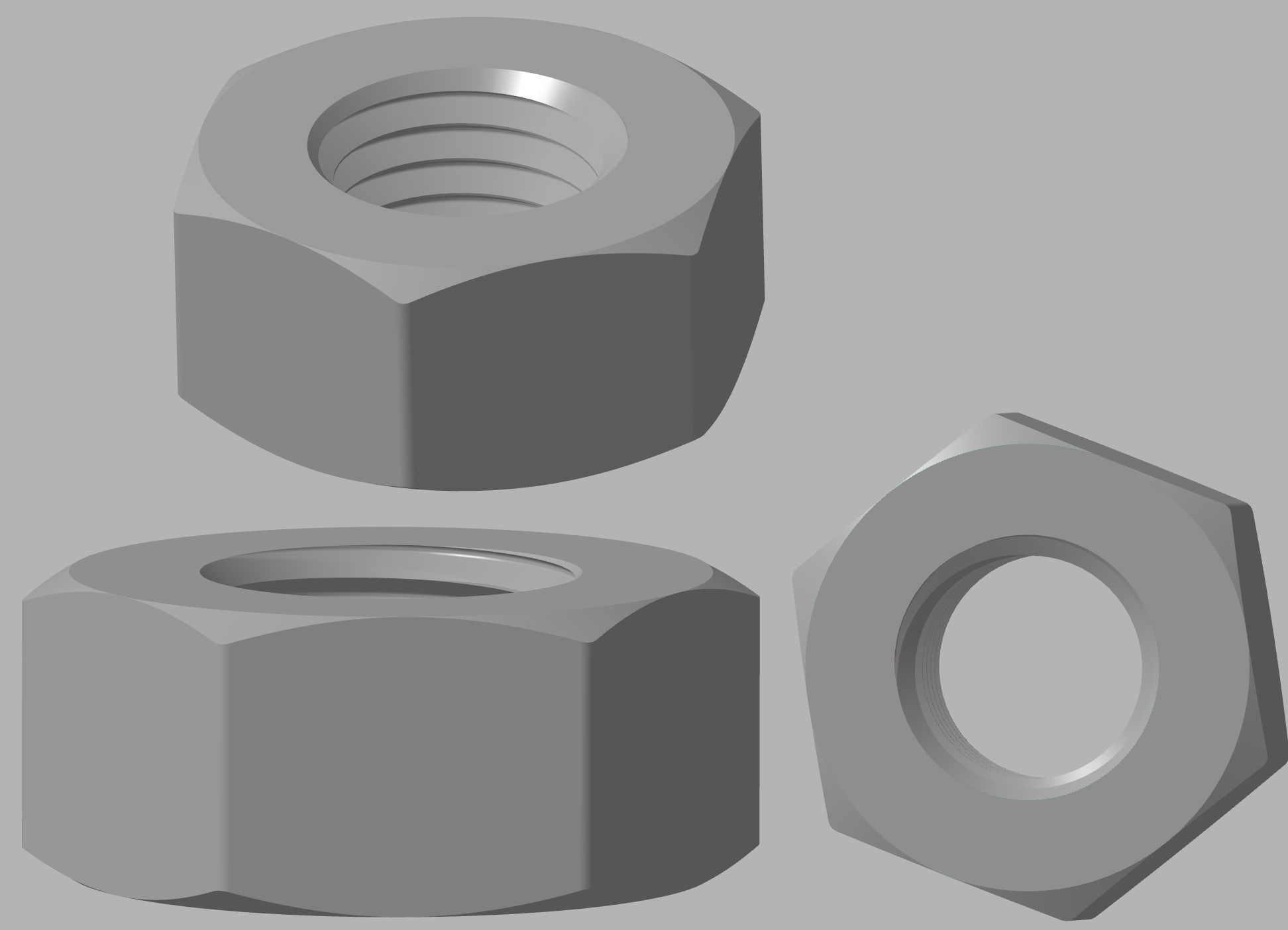 Bolt Nut Spacer free 3D model 3D printable | CGTrader