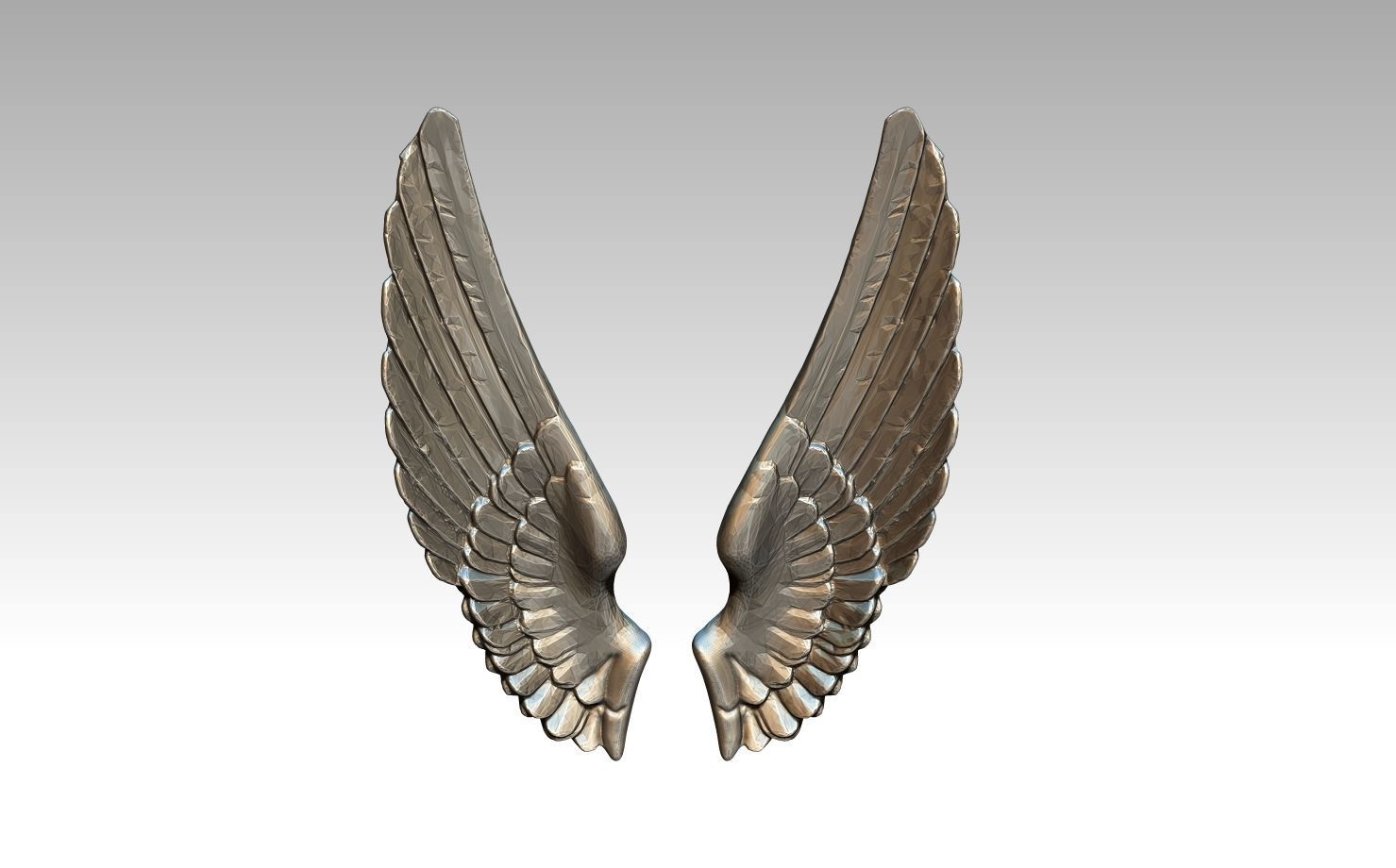Great Wing pair 3D model 3D printable | CGTrader