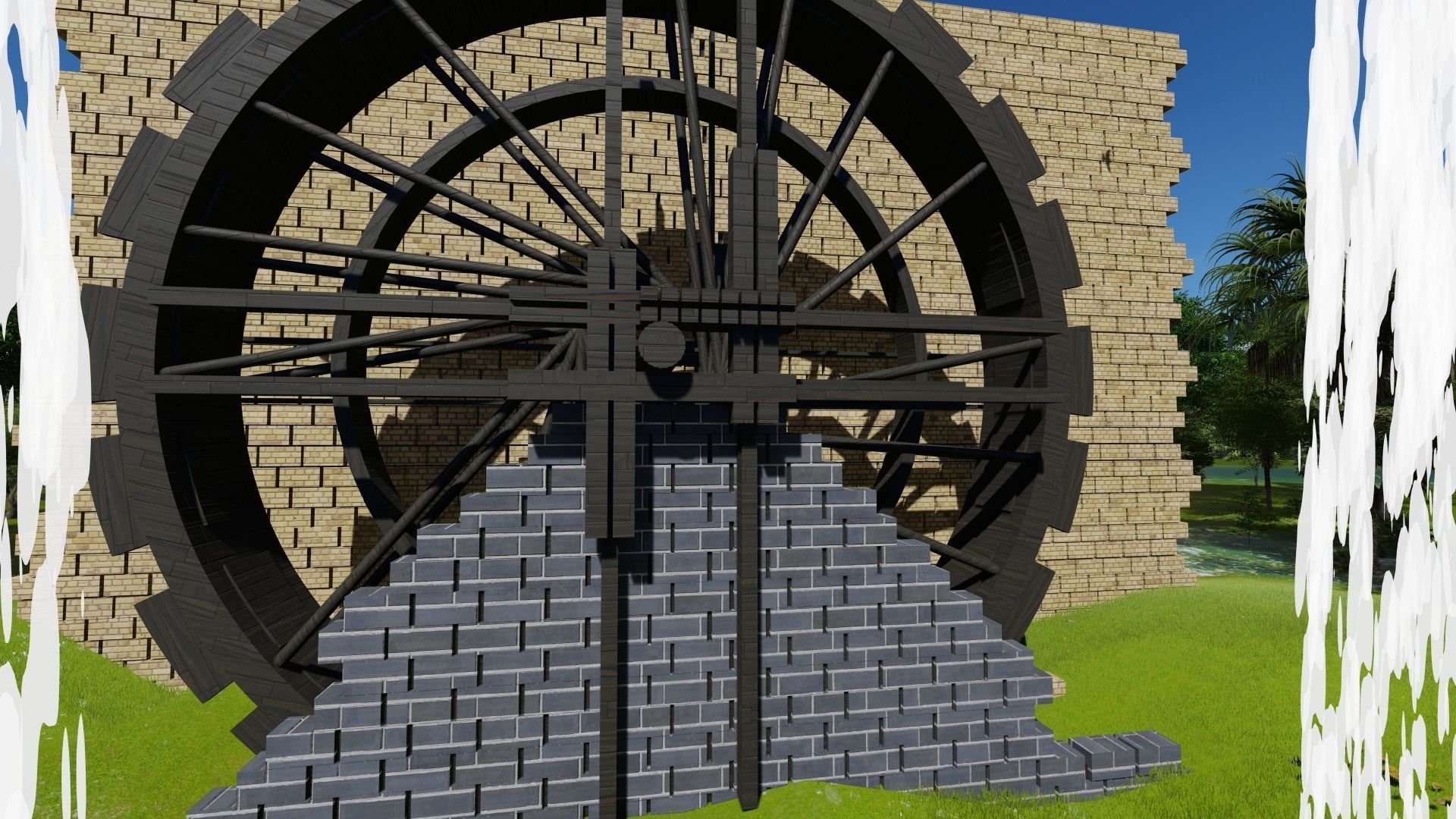 whater wheel 3D model | CGTrader