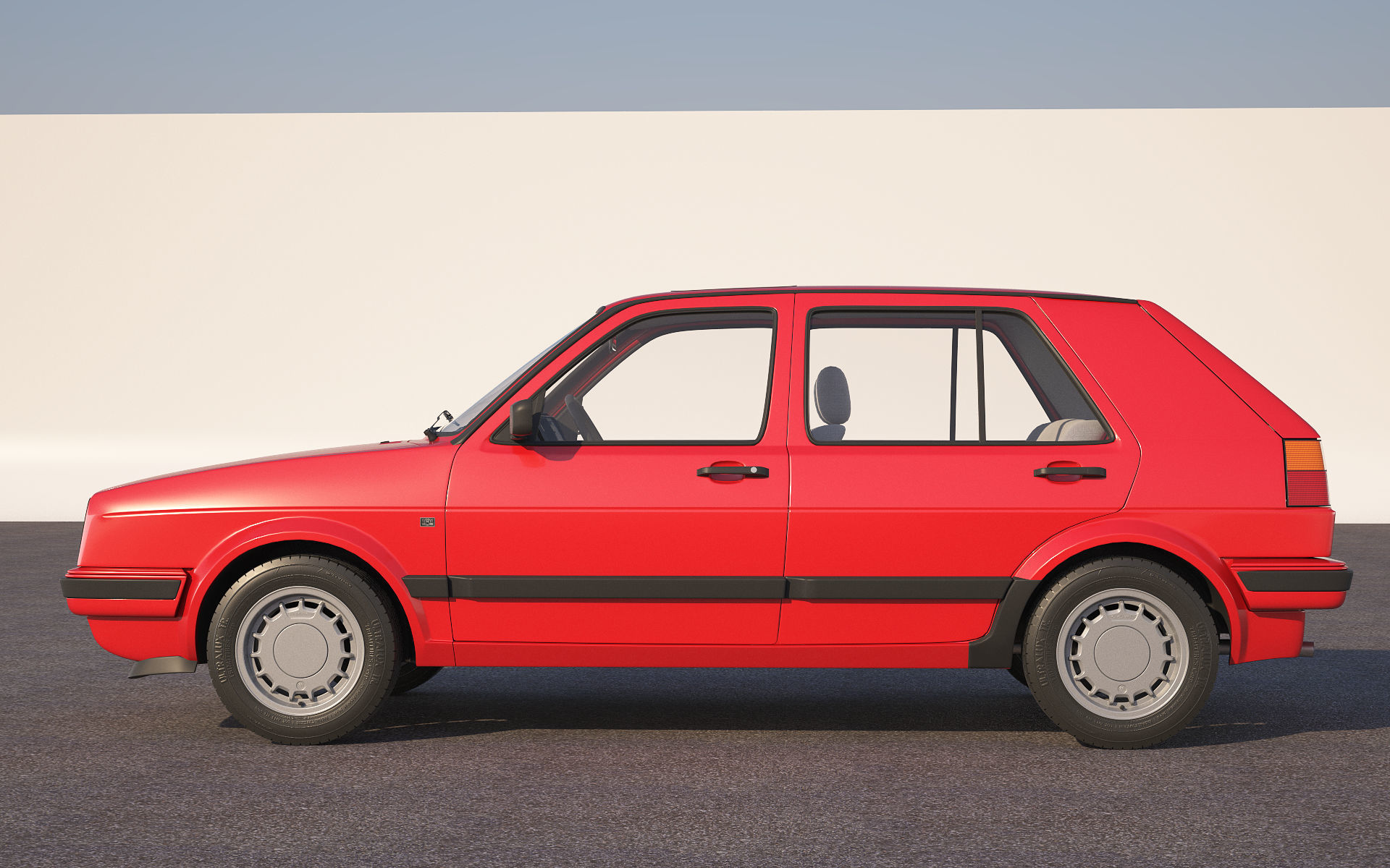 Volkswagen Golf 2 3D model | CGTrader