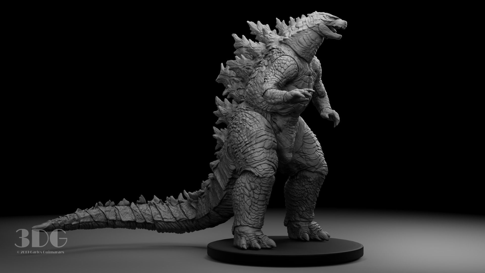 Godzilla 3D model 3D printable | CGTrader
