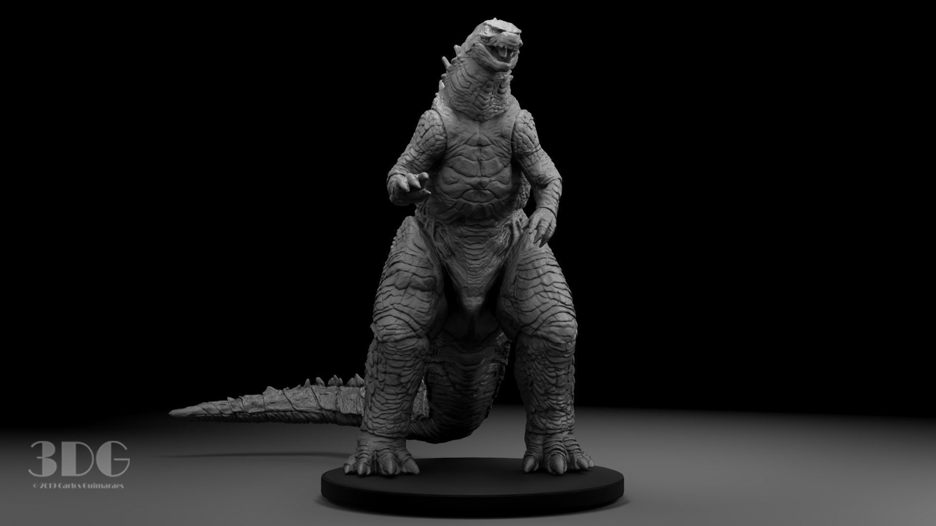 Godzilla 3D model 3D printable | CGTrader
