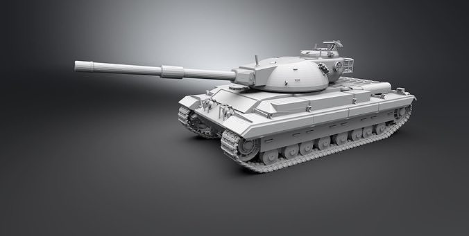 Fv214 Conqueror Scale Model 3D model 3D printable | CGTrader
