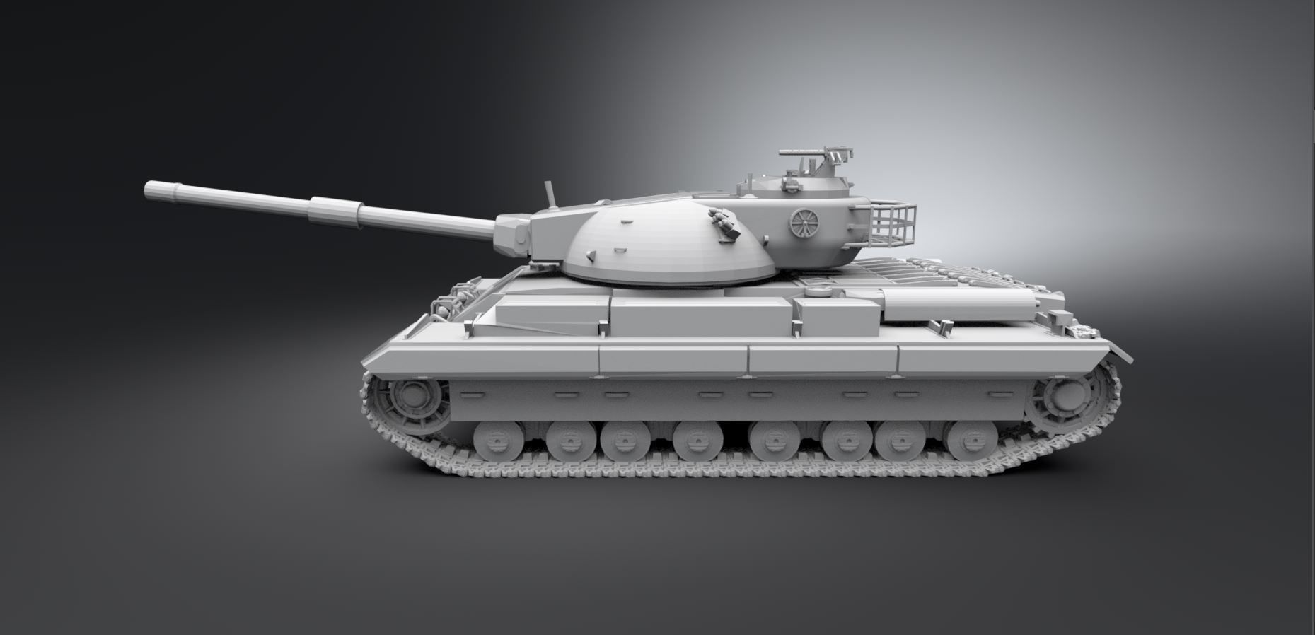 Fv214 Conqueror Scale Model 3D model 3D printable | CGTrader