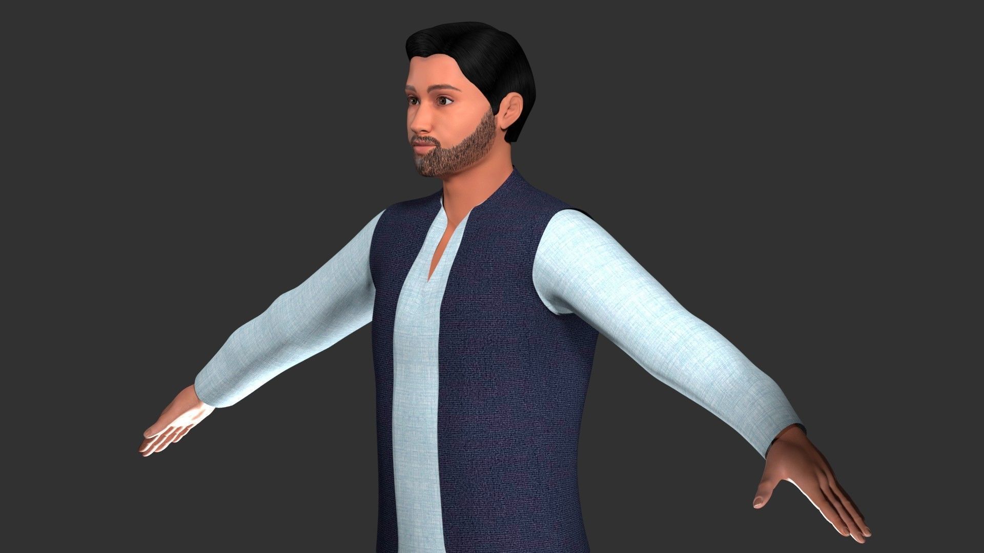 Indian Male Character-Nakul 3D model rigged | CGTrader