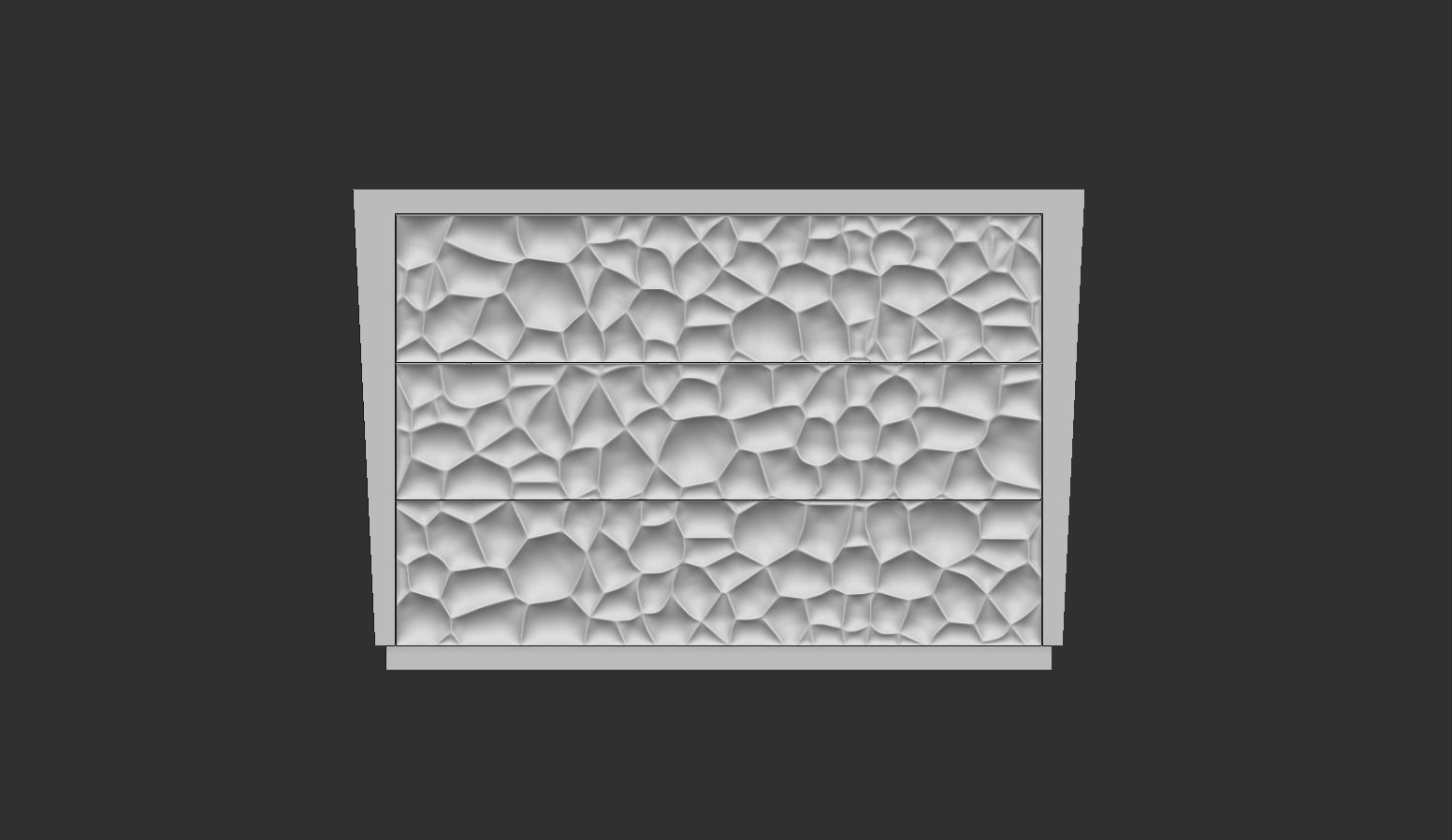 Three Drawer Storage Cabinet Ready to Carving Cnc 3D model | CGTrader