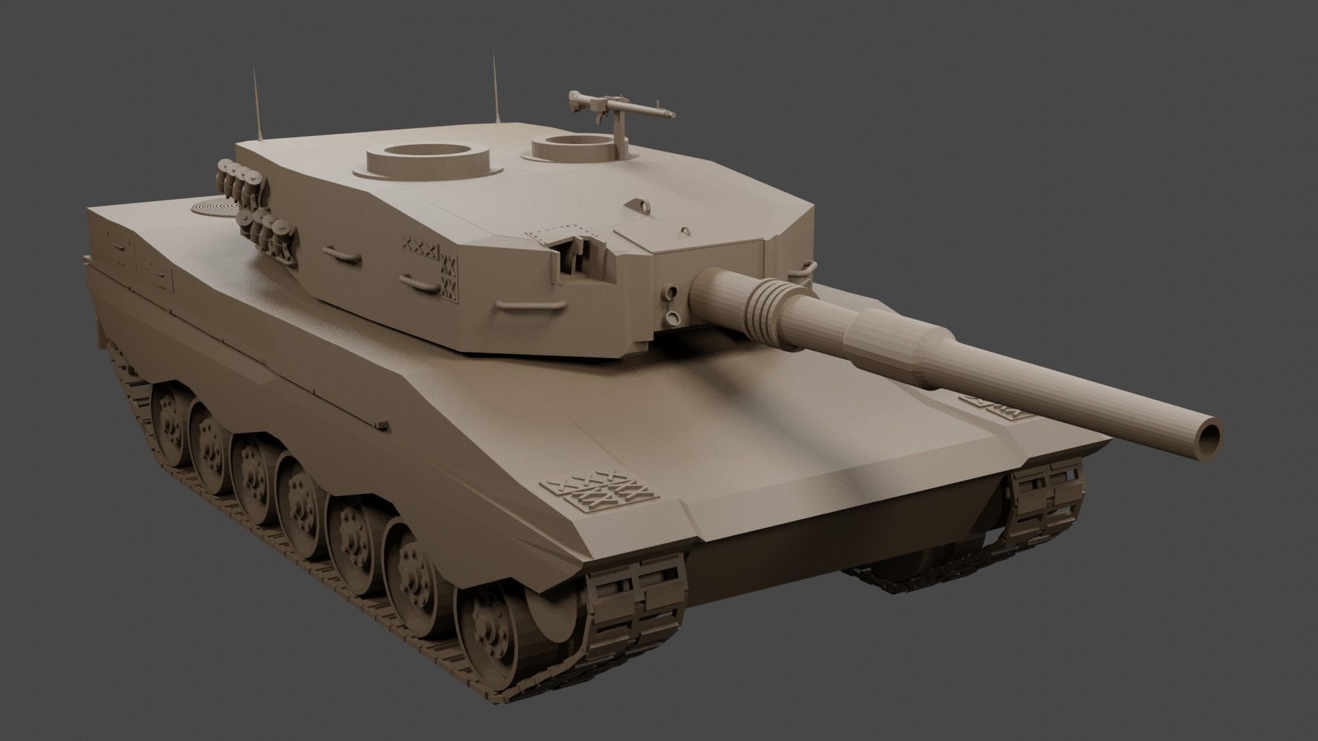 LEOPARD 2A7 free 3D model | CGTrader