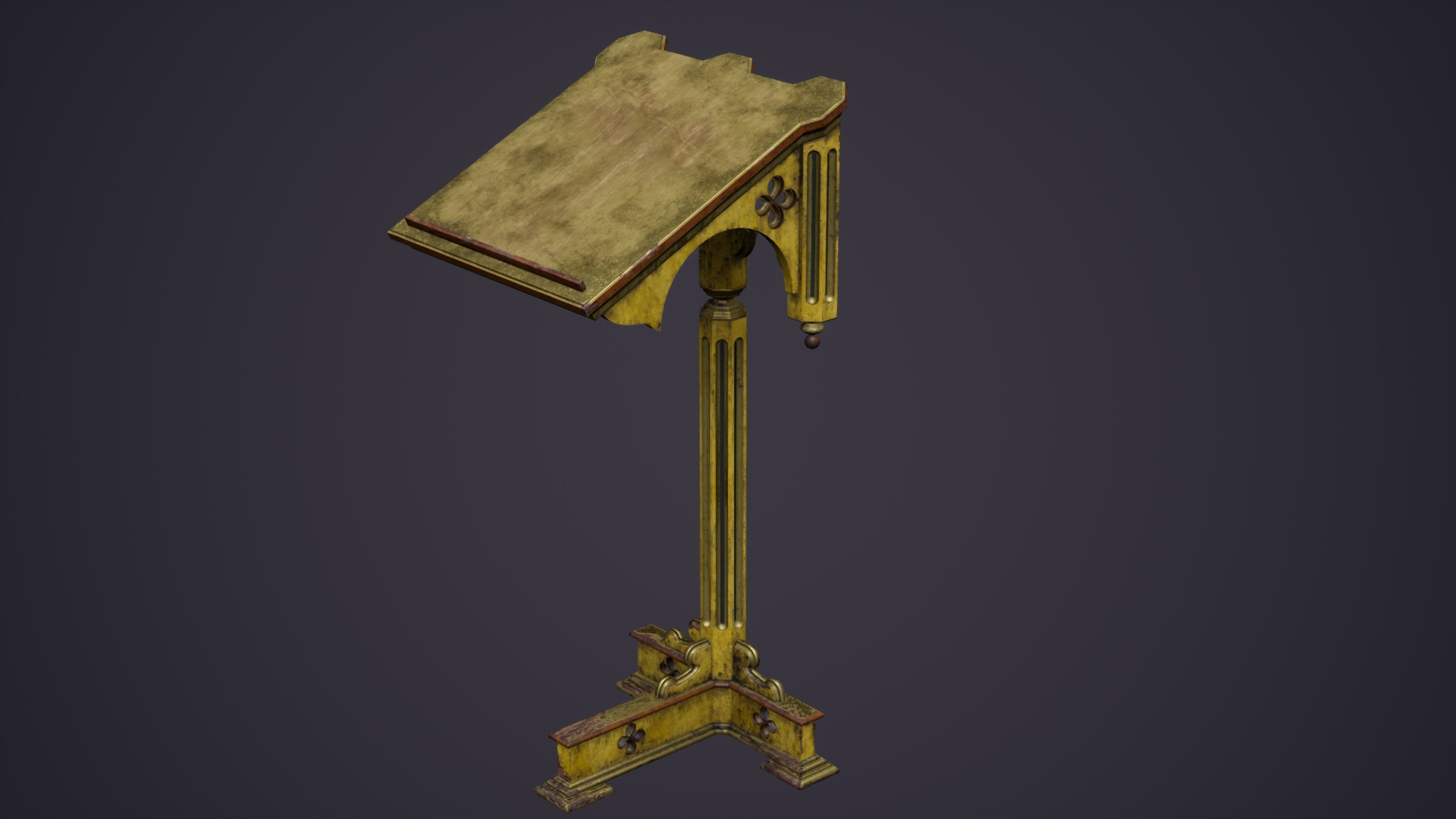 3D model Christian Church Lectern VR / AR / low-poly | CGTrader