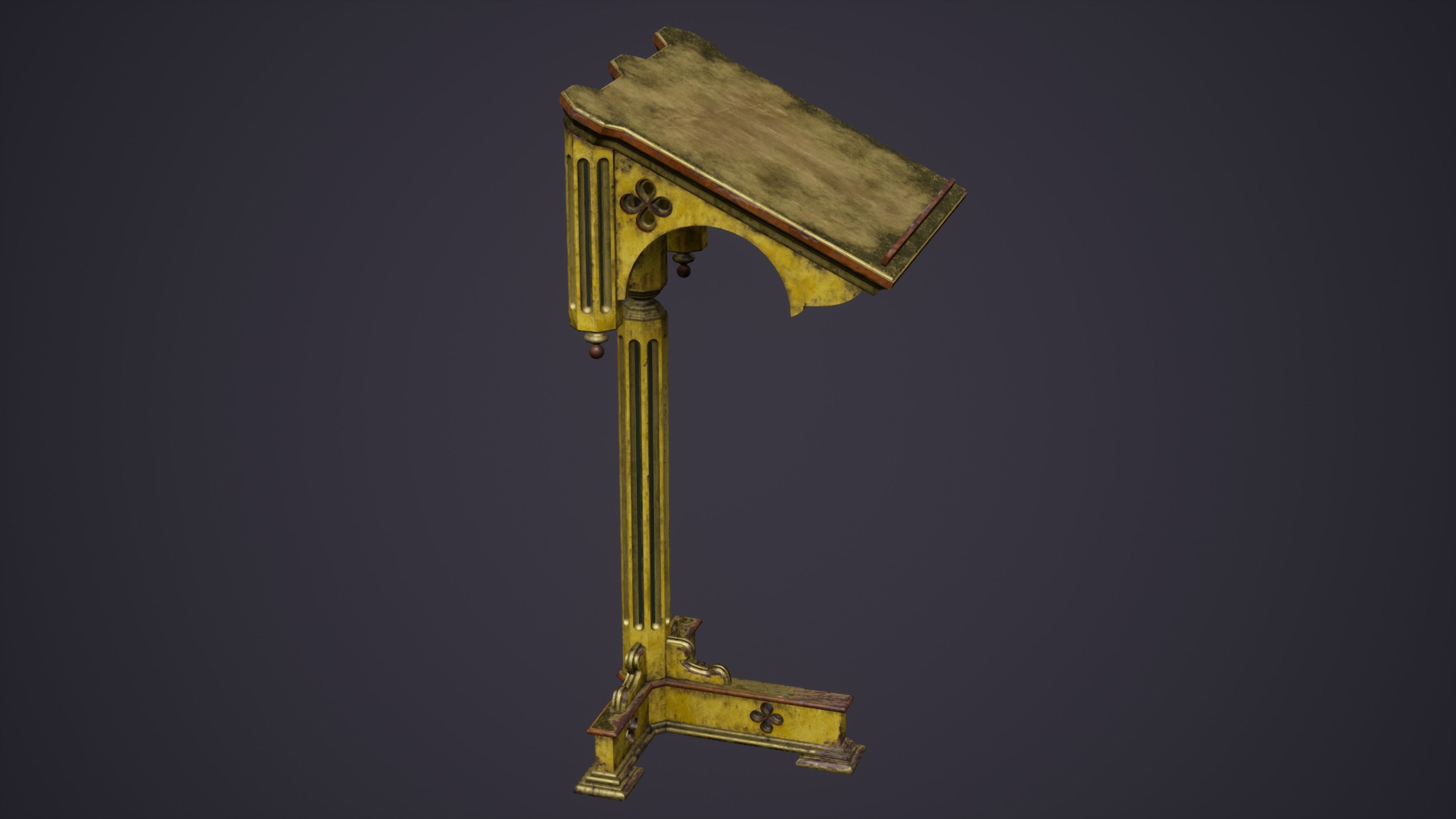 3D model Christian Church Lectern VR / AR / low-poly | CGTrader