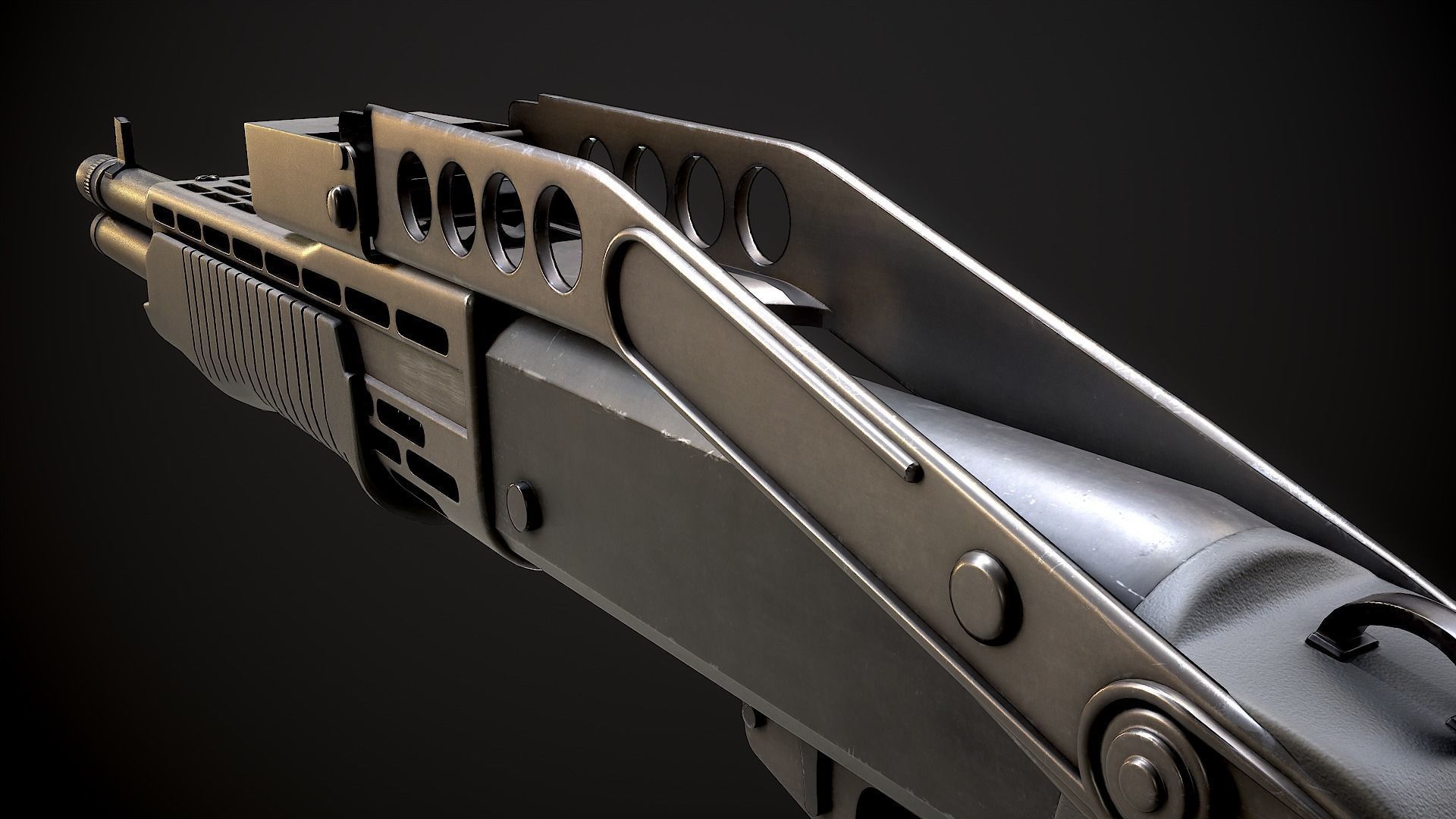 3D model SPAS-12 VR / AR / low-poly | CGTrader