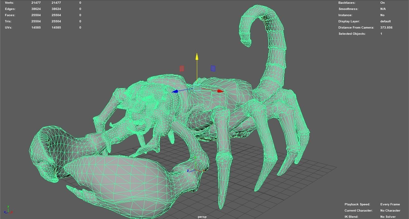 3D model Low-poly model Scorpion VR / AR / low-poly | CGTrader