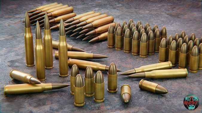 3D model Bullets 3d Models VR / AR / low-poly | CGTrader