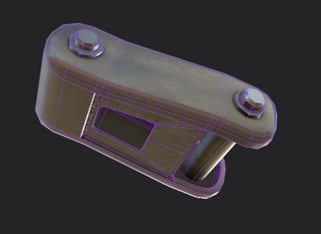 3D model LEAF SPRING SHACKLE VR / AR / low-poly | CGTrader