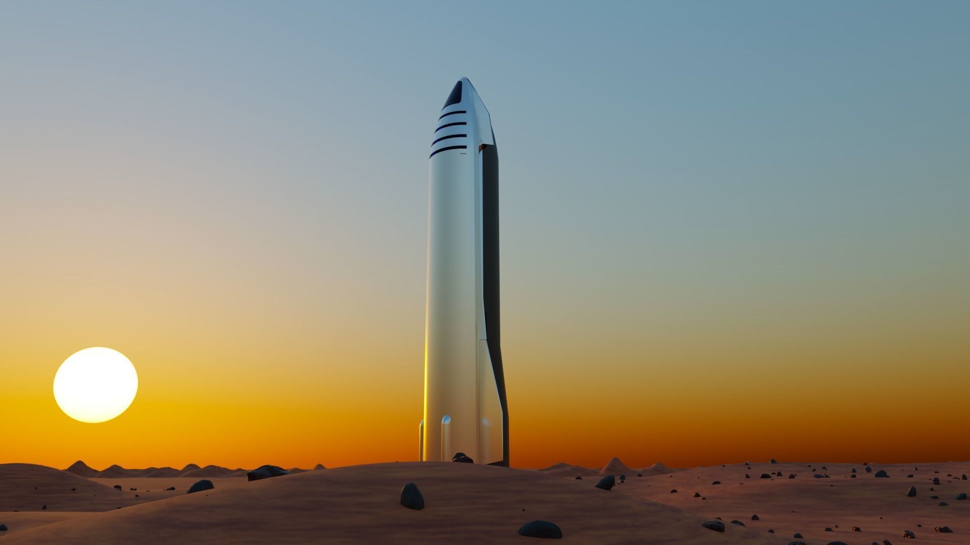 3D model Starship - SpaceX VR / AR / low-poly | CGTrader
