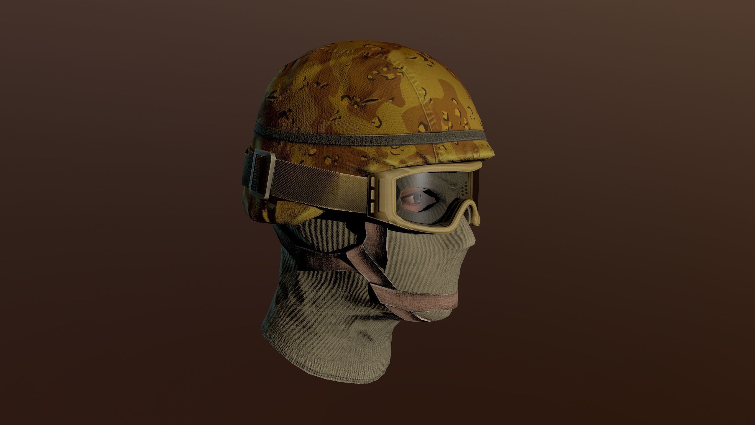3D model Military Head VR / AR / low-poly | CGTrader