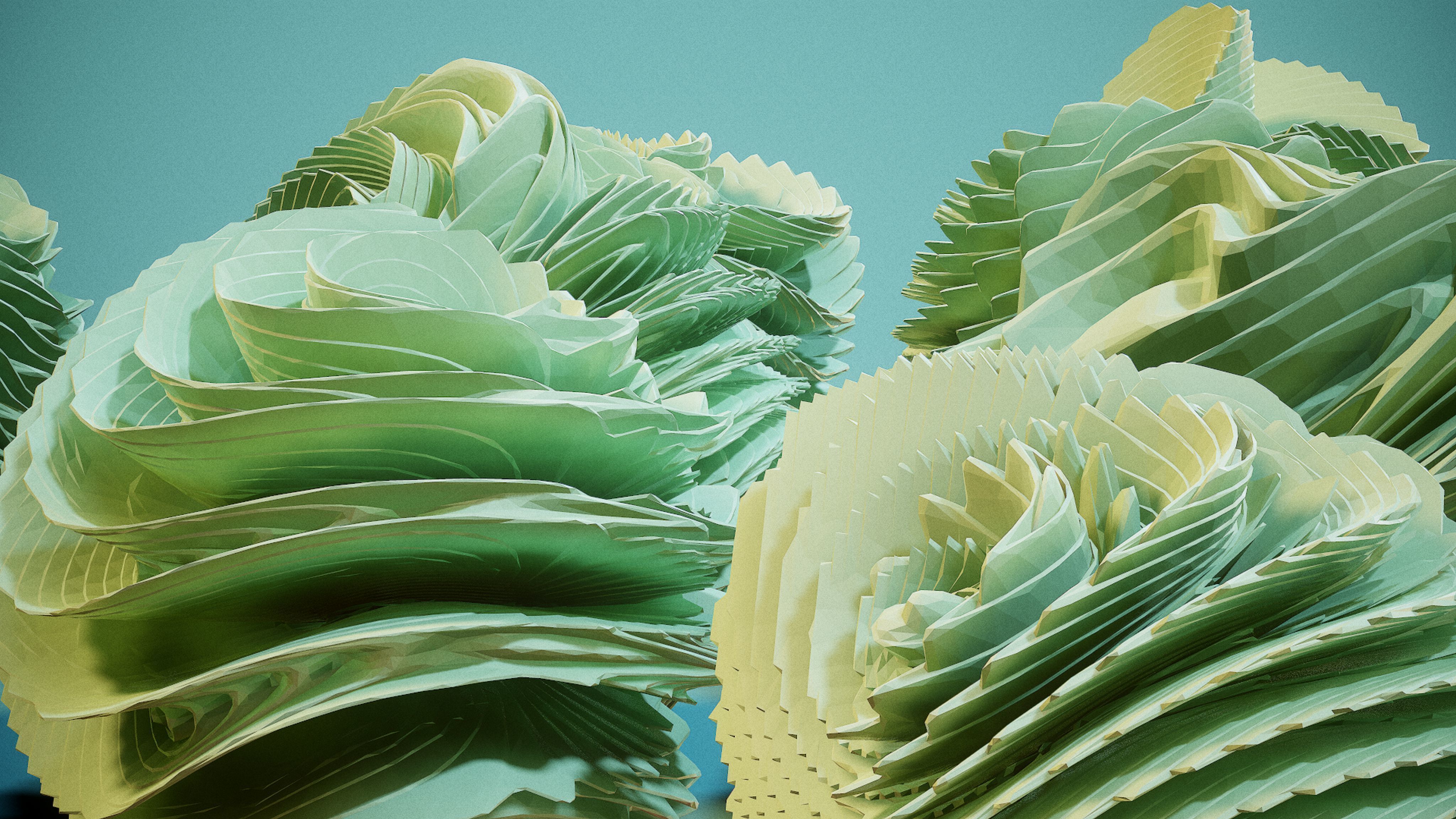 Digital flowers 3D model 3D printable | CGTrader