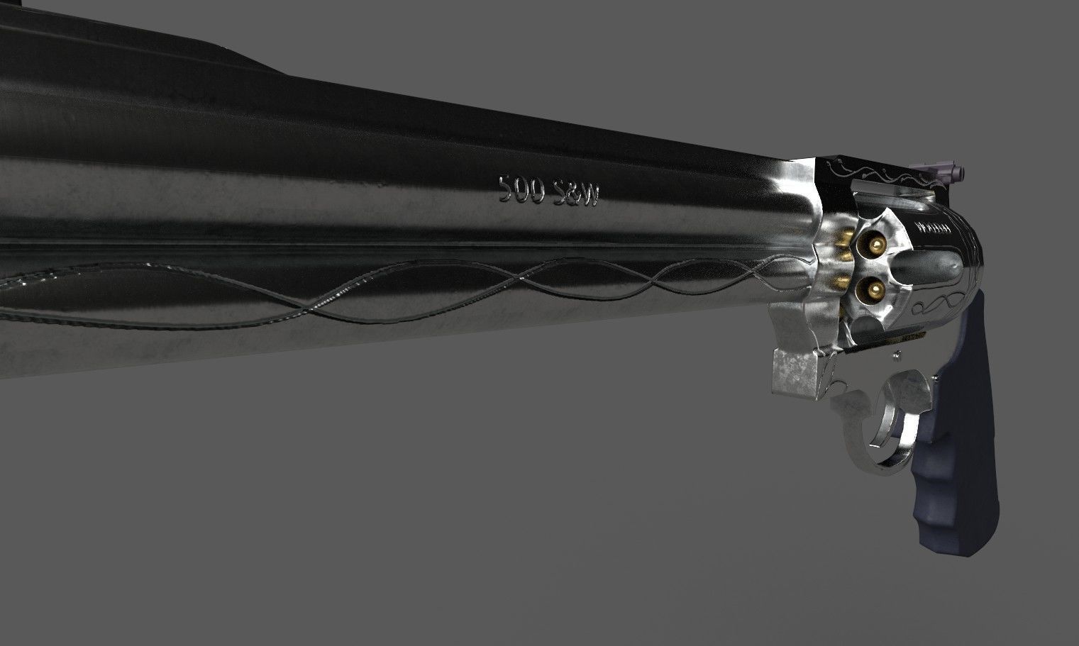 3D model Magnum 500 Custom VR / AR / low-poly | CGTrader