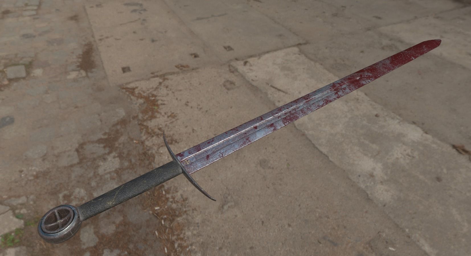 3D model Game Ready Historically Accurate Knightly Arming Sword Type ...