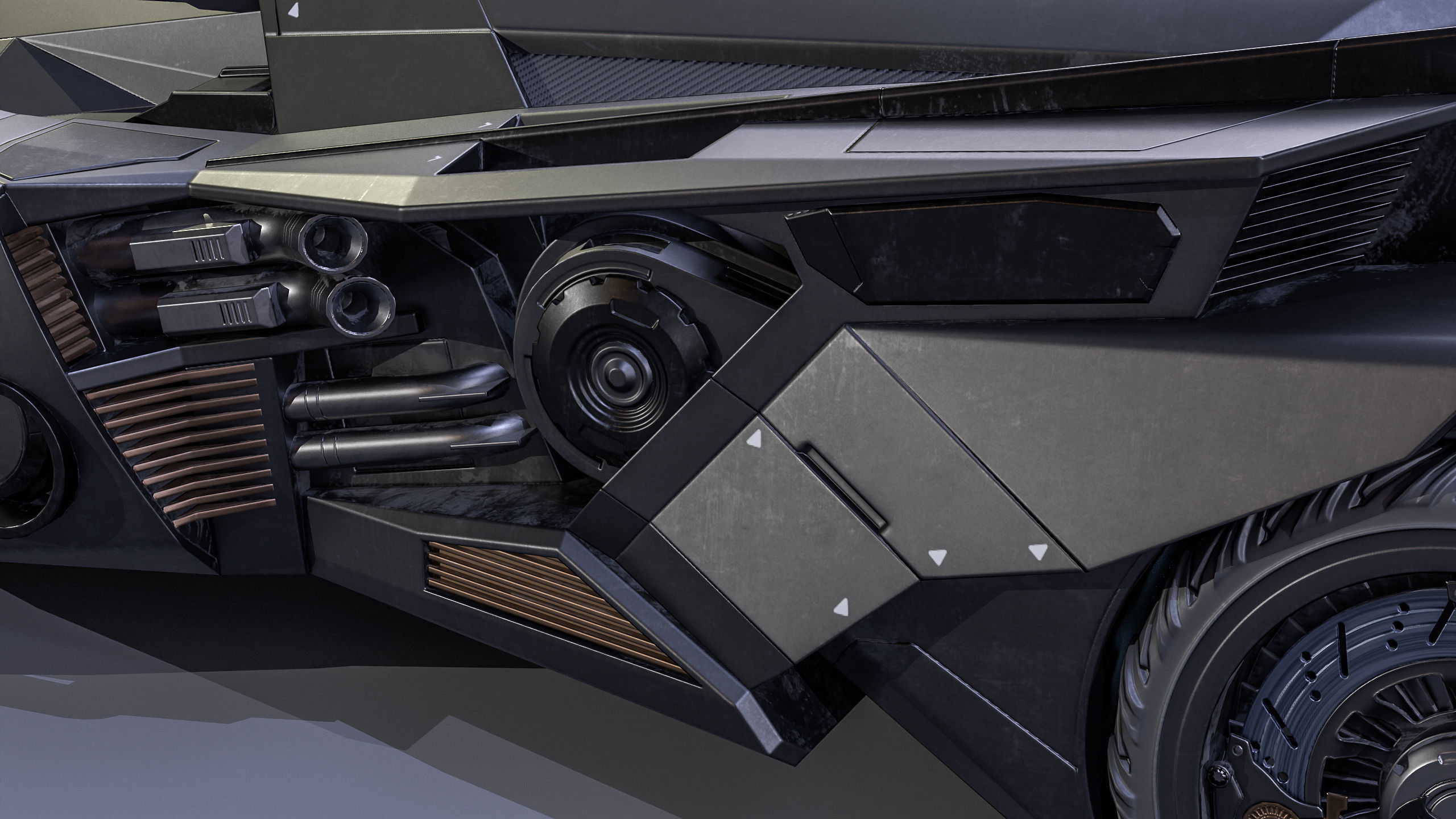 3D model Batmobile Arkham Knight VR / AR / low-poly | CGTrader