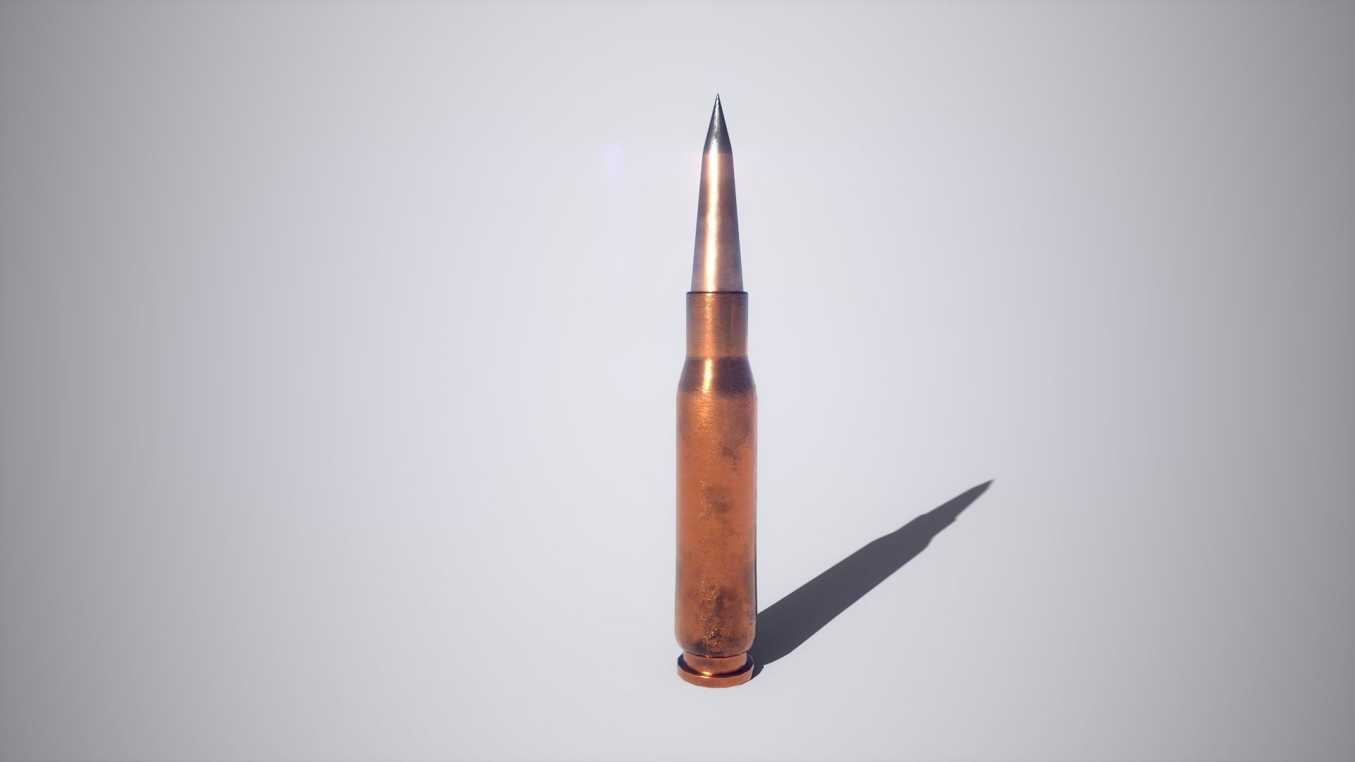 50Cal BMG Round - Ammo - Bullet free VR / AR / low-poly 3D model | CGTrader