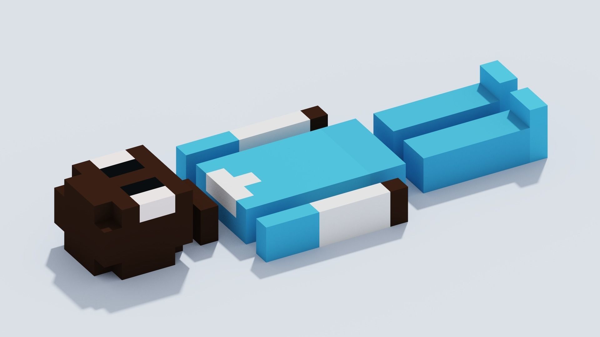 3D model Voxel Human T7 VR / AR / low-poly | CGTrader