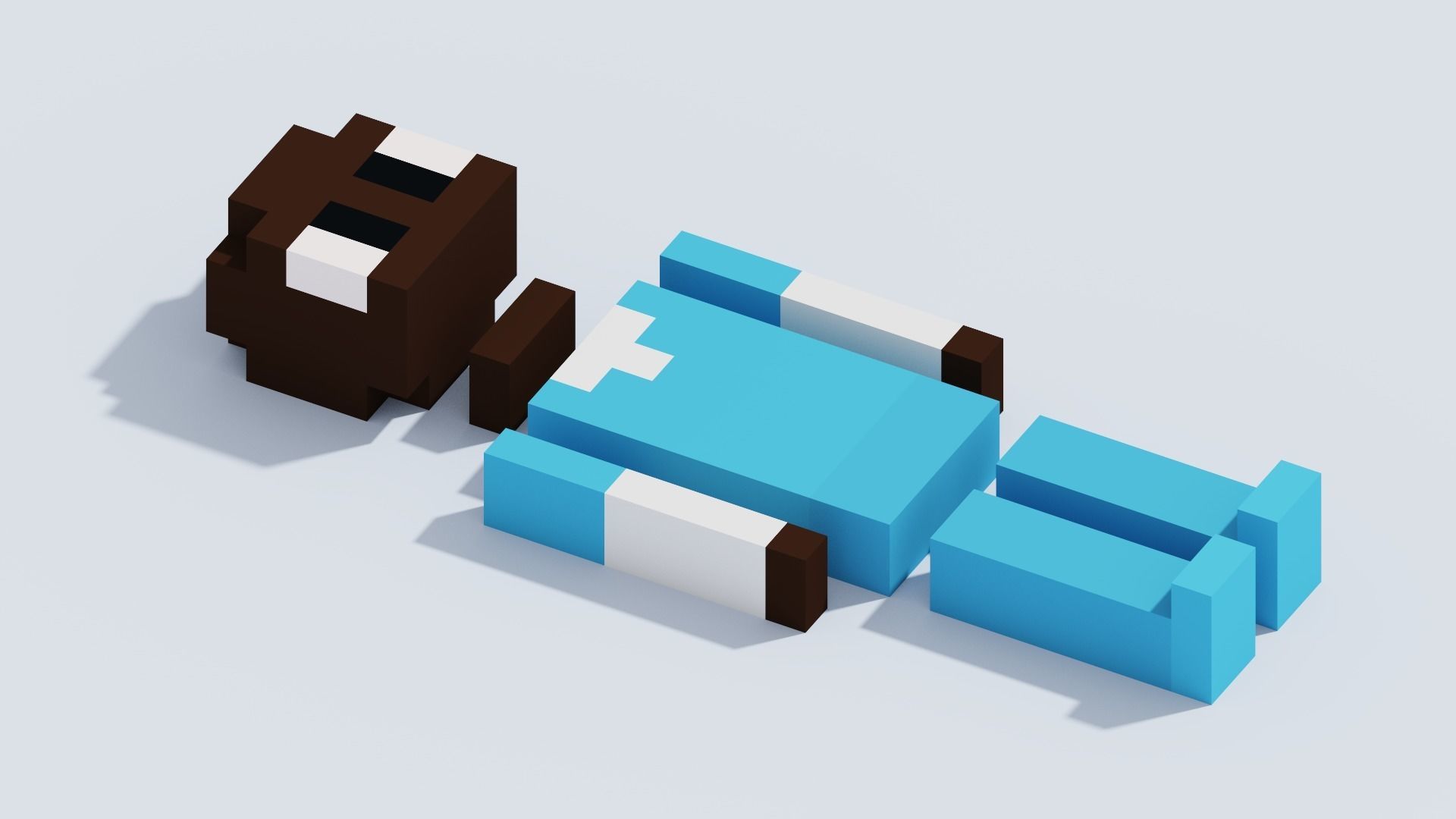 3D model Voxel Human T7 VR / AR / low-poly | CGTrader