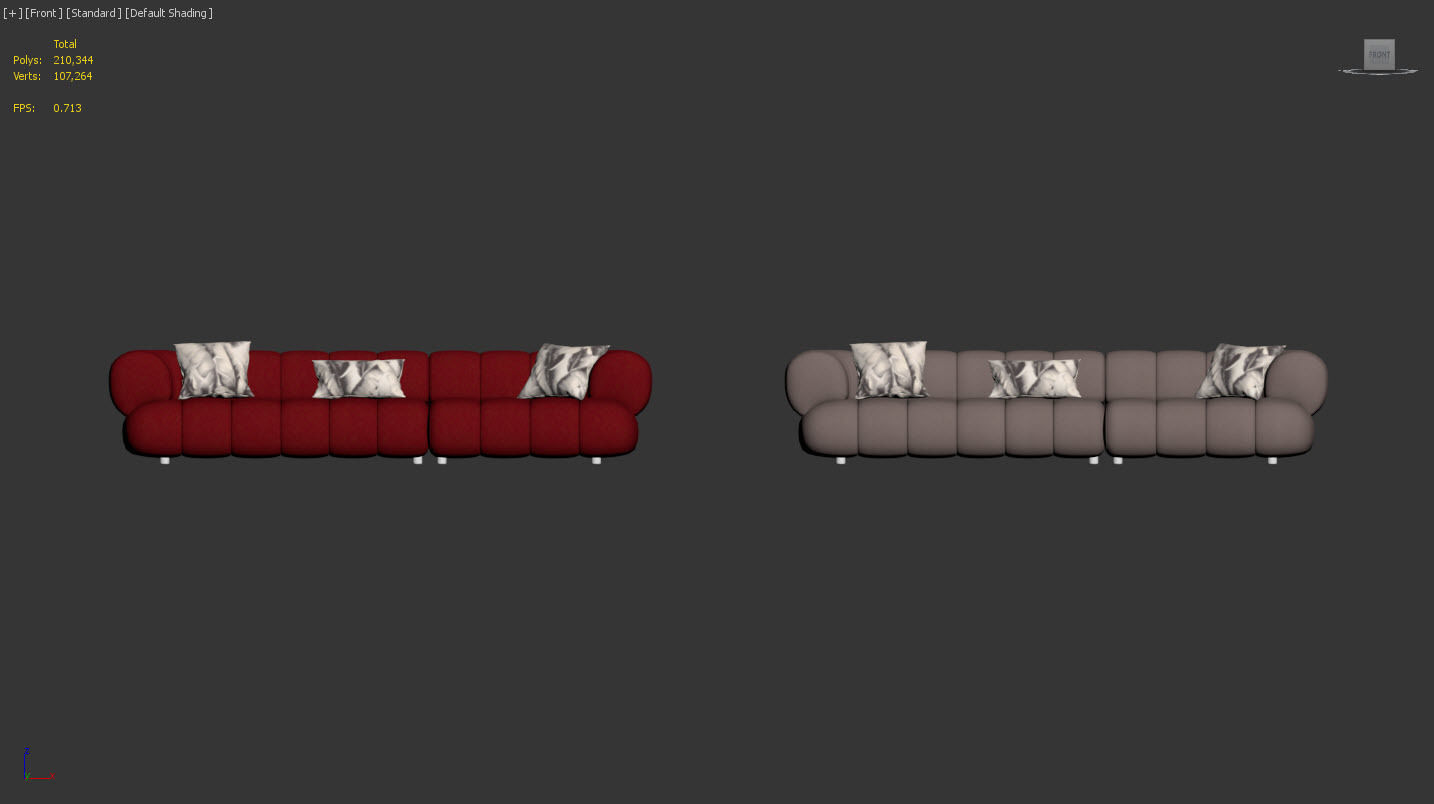 Intermede Modular Sofa by Roche Bobois 3D model | CGTrader