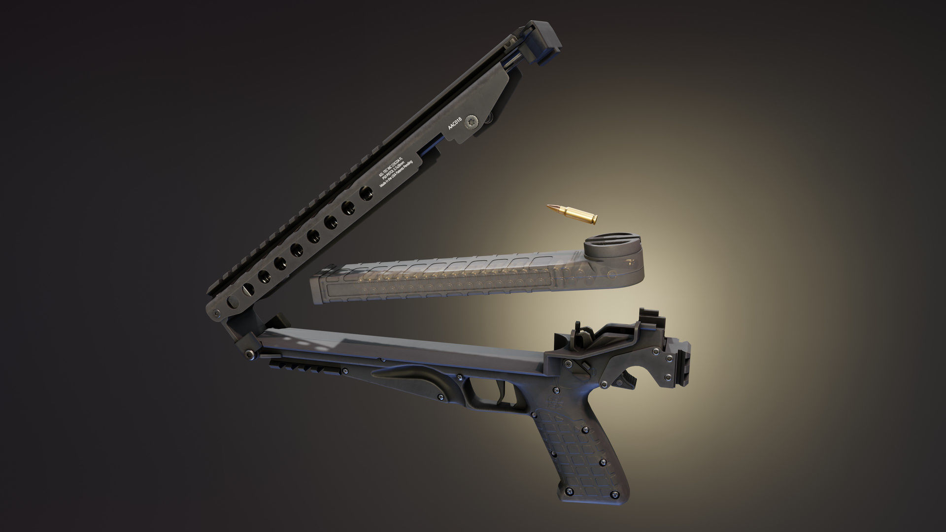 3D model KelTec P50 pistol VR / AR / low-poly | CGTrader