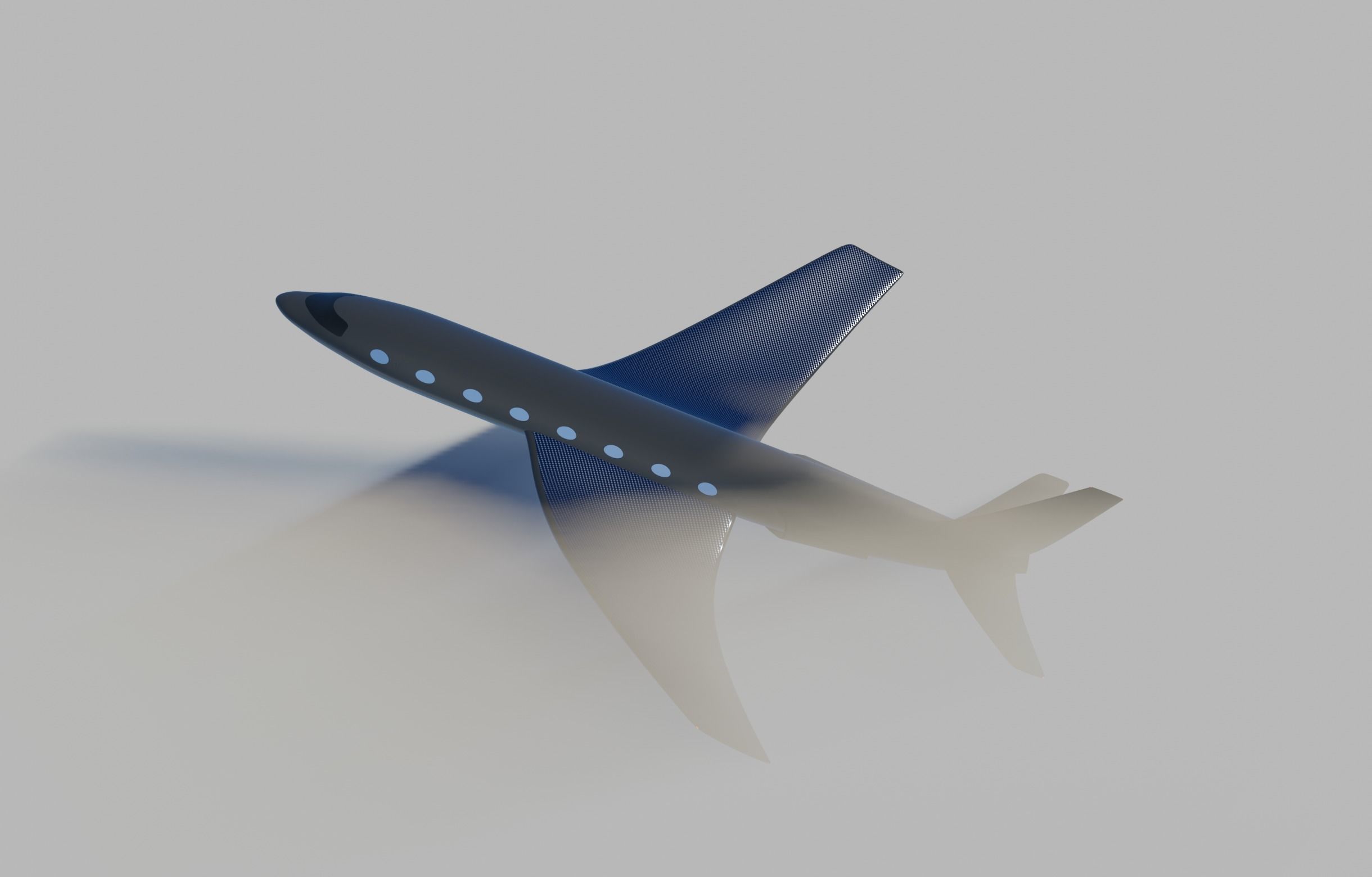 Futuristic plane Concept 3D free VR / AR / low-poly 3D model rigged ...