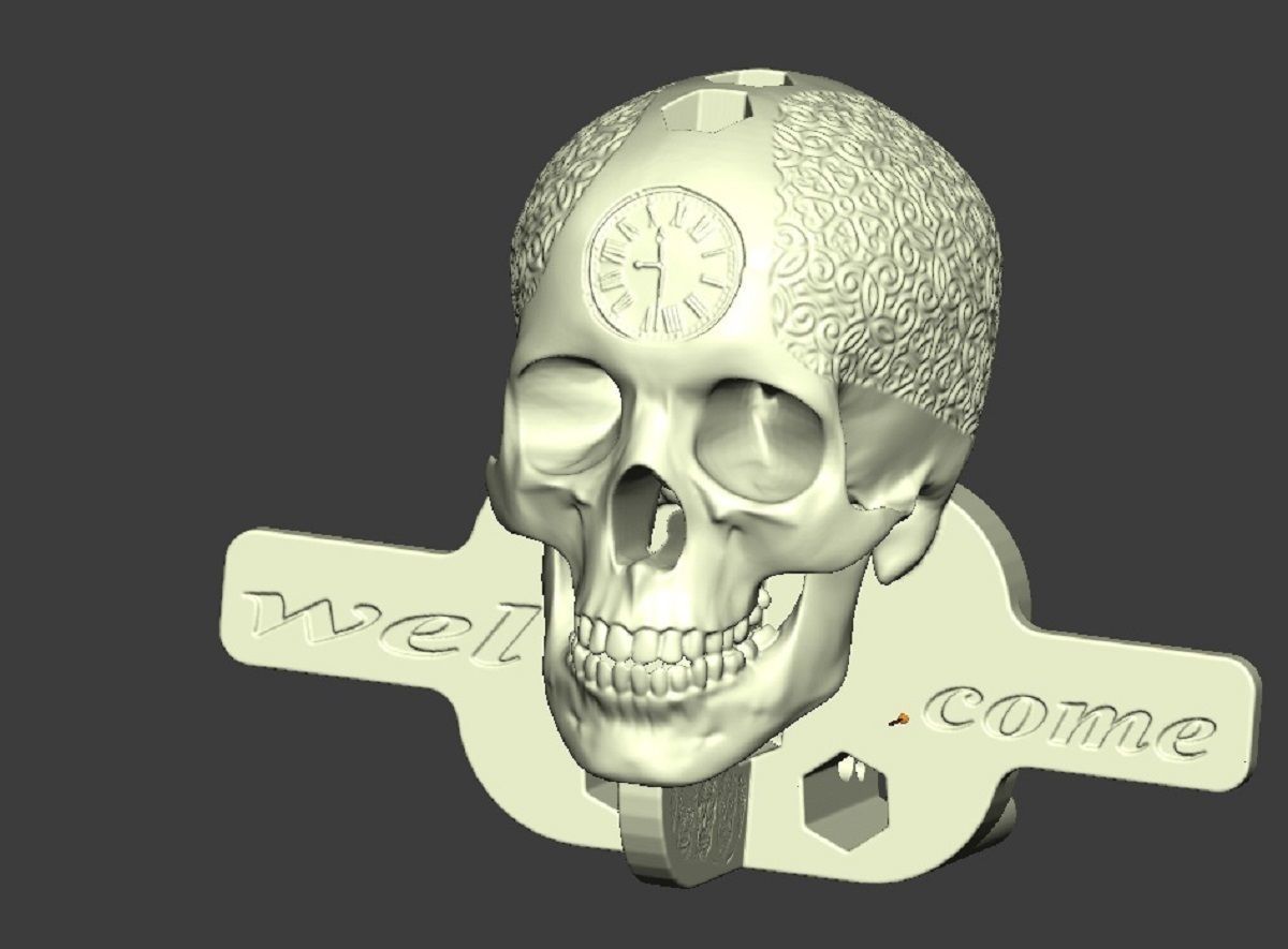 Skull holder 3D model 3D printable | CGTrader