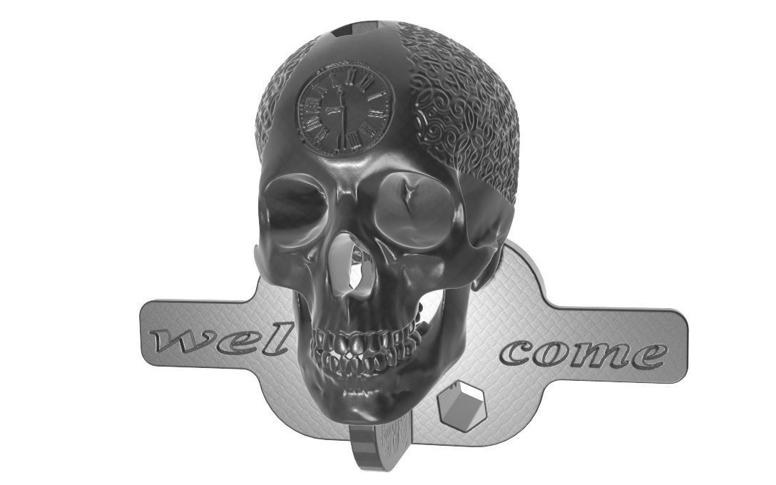 Skull holder 3D model 3D printable | CGTrader