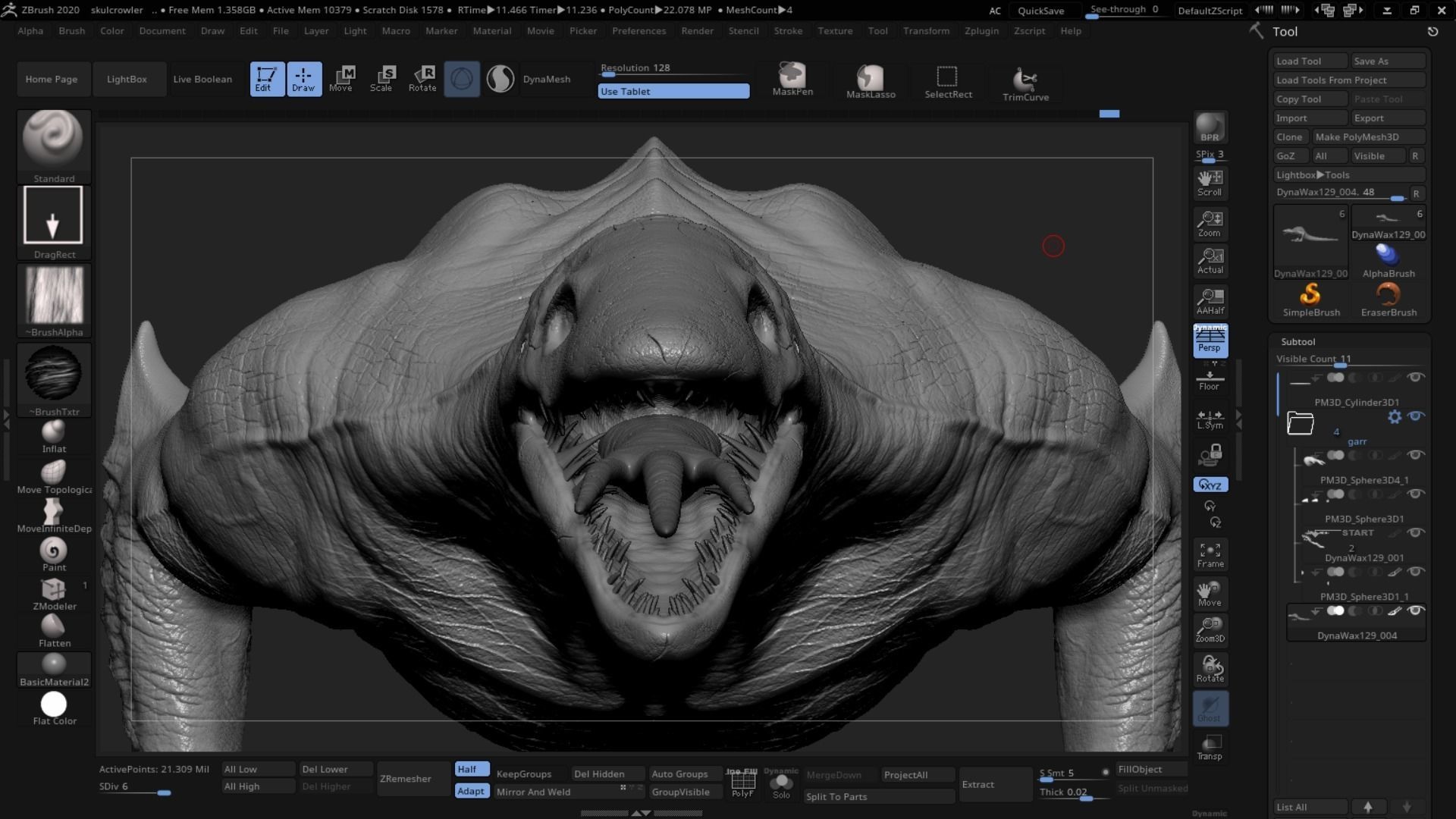 Skullcrawler monster creature 3D model | CGTrader