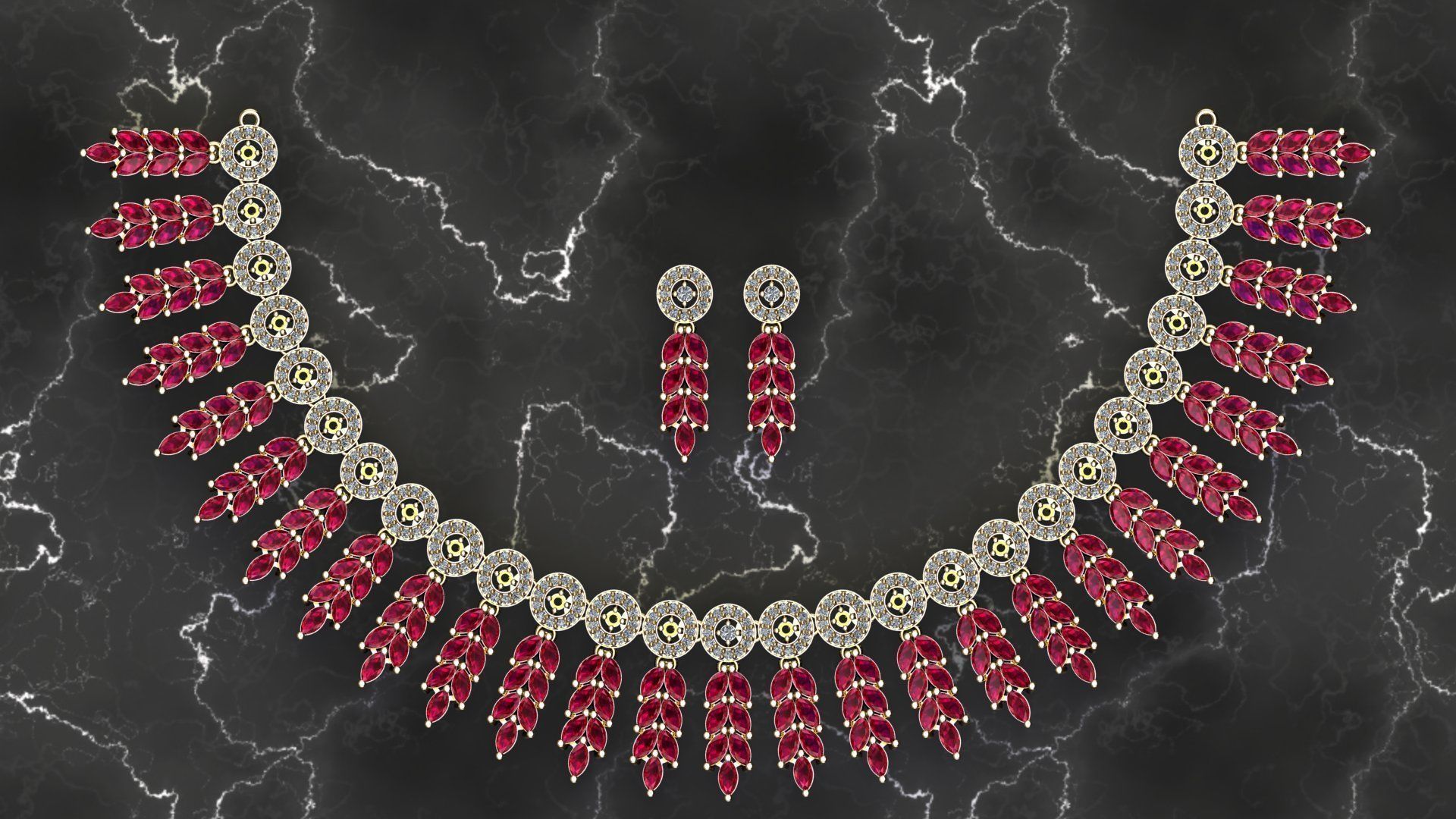 Necklace CAD 3D print model 3D model 3D printable | CGTrader