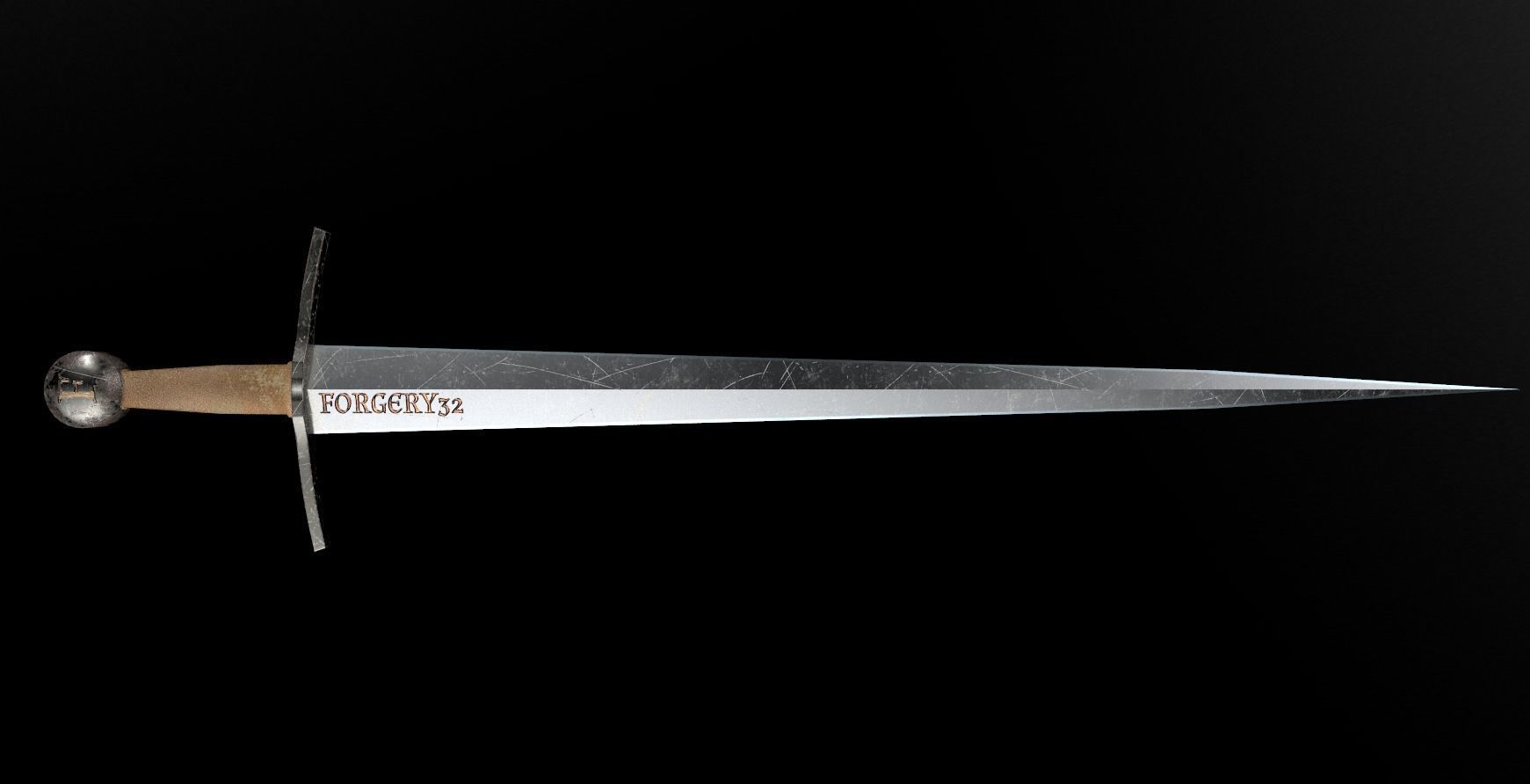 Free Historically Accurate Arming Sword Type XV free VR / AR / low-poly ...