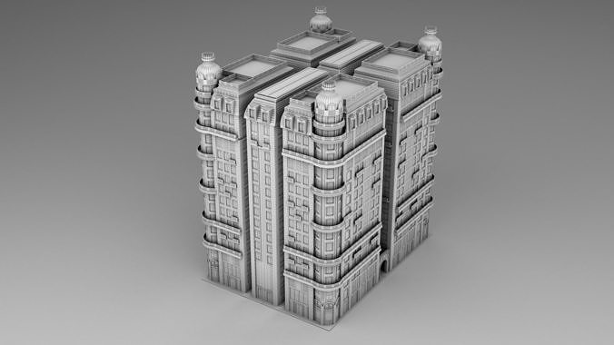 A house in Chicago style 3D model 3D printable | CGTrader