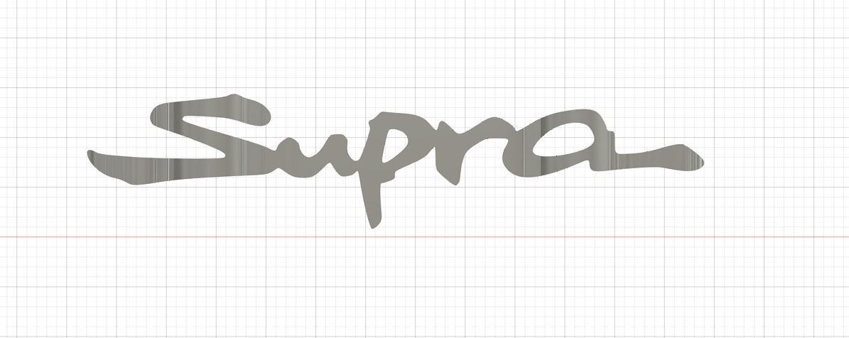 Supra Logo and Silhouette 3D model 3D printable | CGTrader