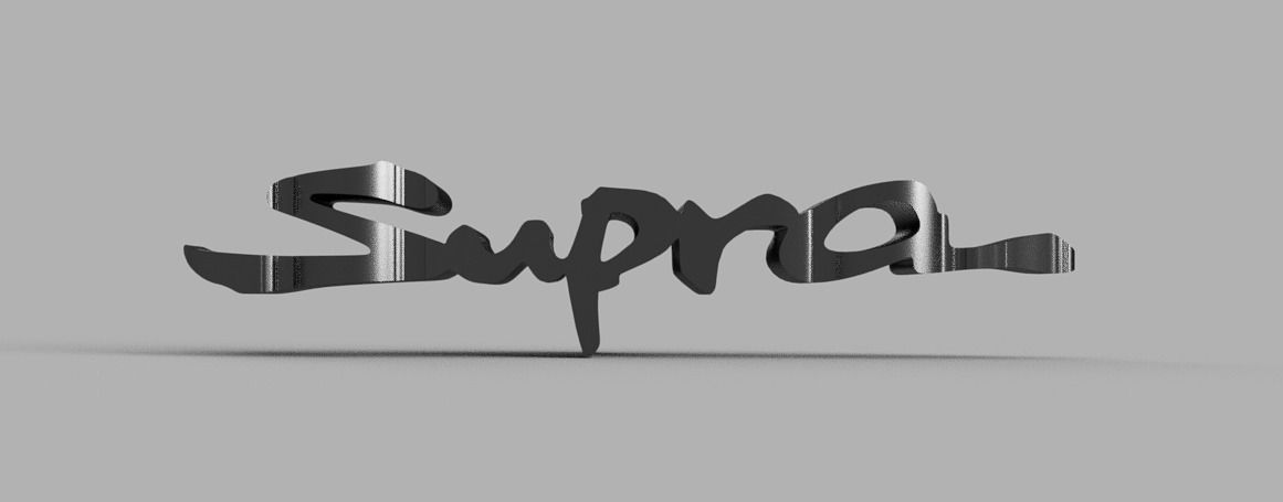 Supra Logo and Silhouette 3D model 3D printable | CGTrader