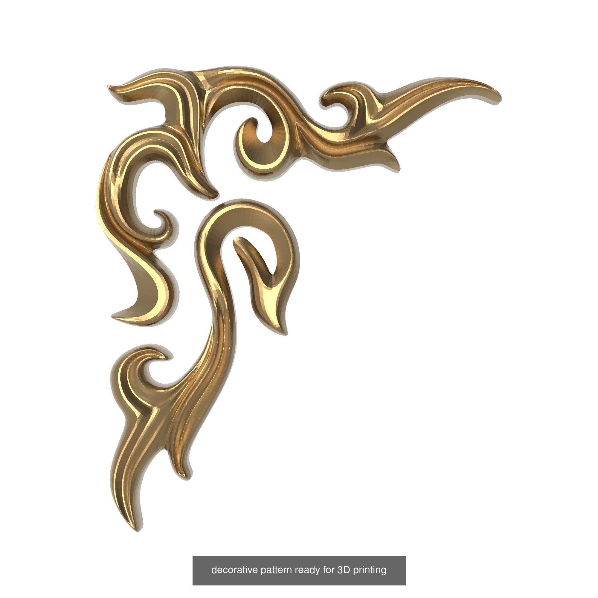 a set of 10 corner decorative patterns ready for 3D printing 3D Model ...