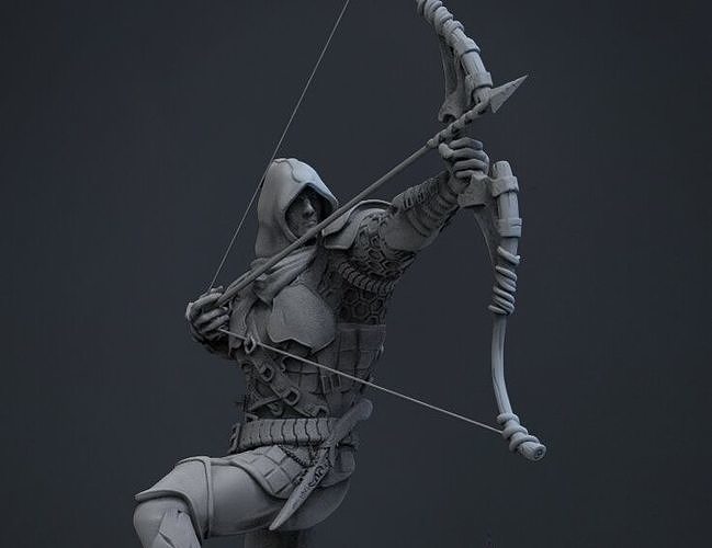 MEDIEVAL ARCHER WARRIOR CONCEPT 3D model 3D printable | CGTrader