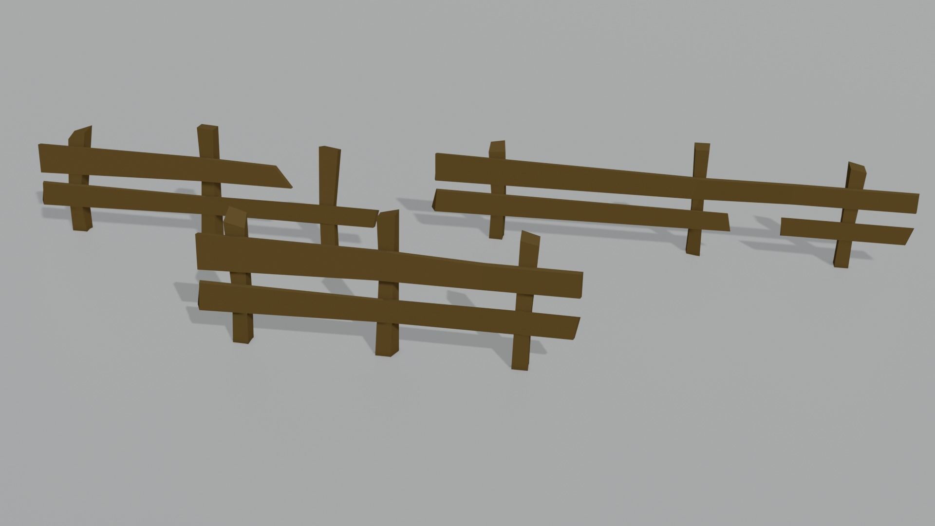3D model Low-Poly Style Fence VR / AR / low-poly | CGTrader