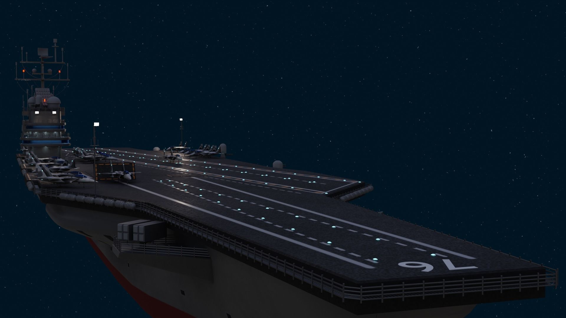 3D model Aircraft Carrier VR / AR / low-poly | CGTrader