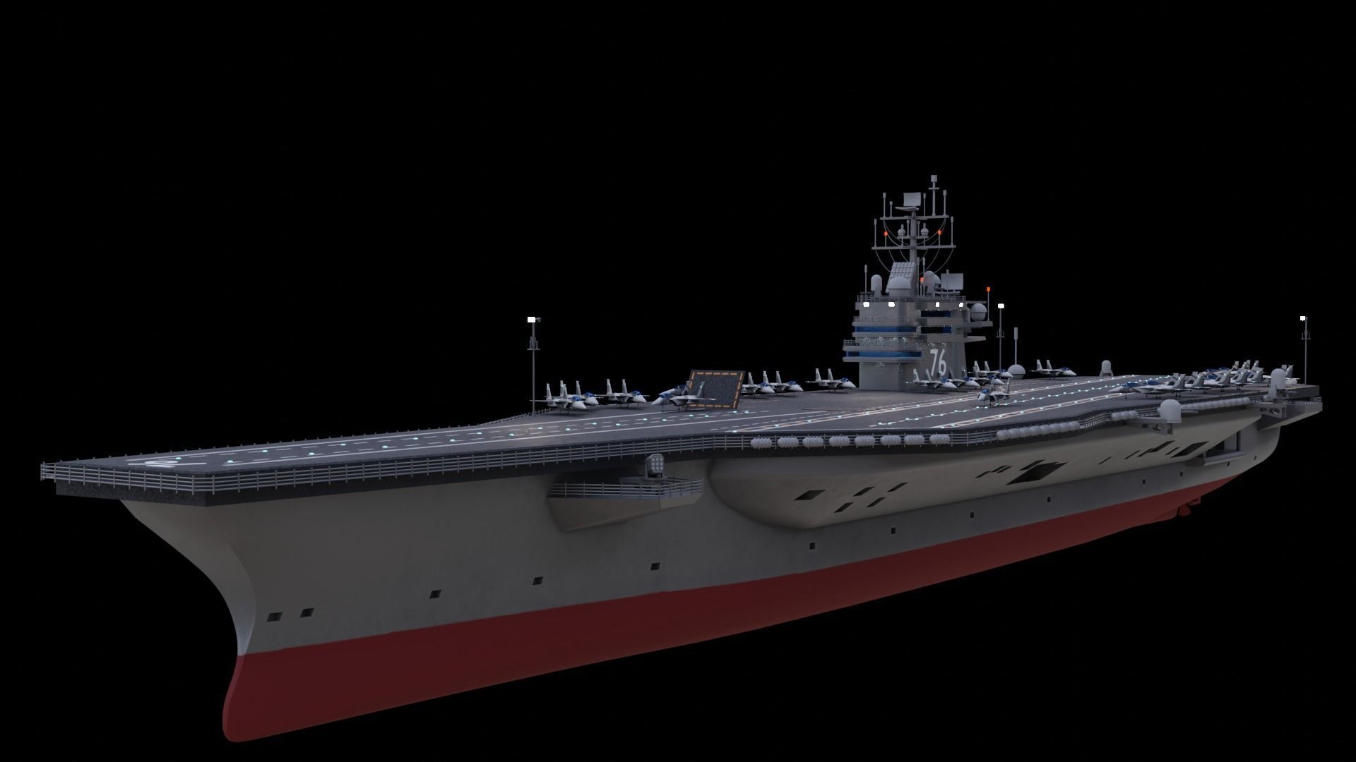 3D model Aircraft Carrier VR / AR / low-poly | CGTrader