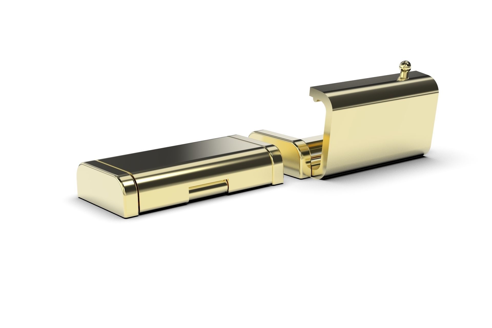 15mm Cuban Link Lock 2 versions long and short sizes 3D model 3D ...