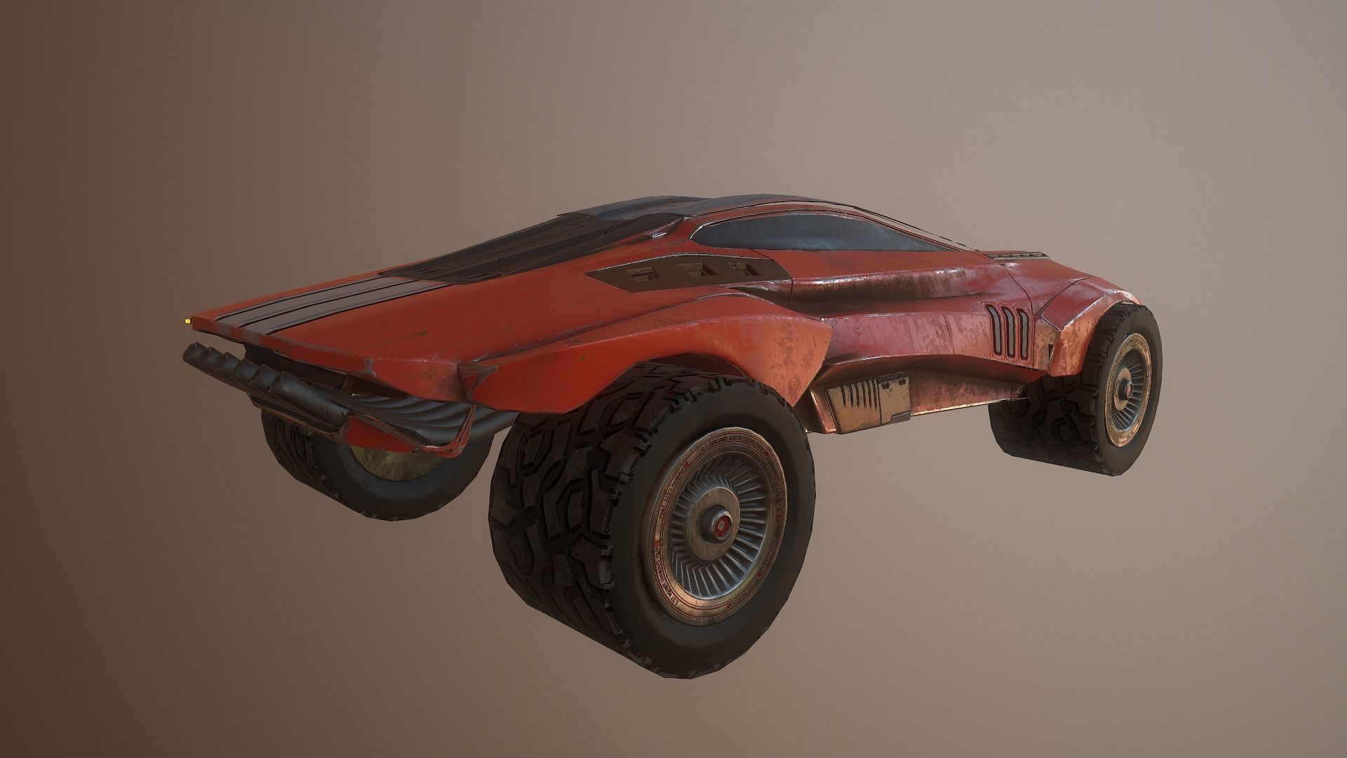 3D model Cyberpunk Terrain Concept Vehicle VR / AR / low-poly | CGTrader