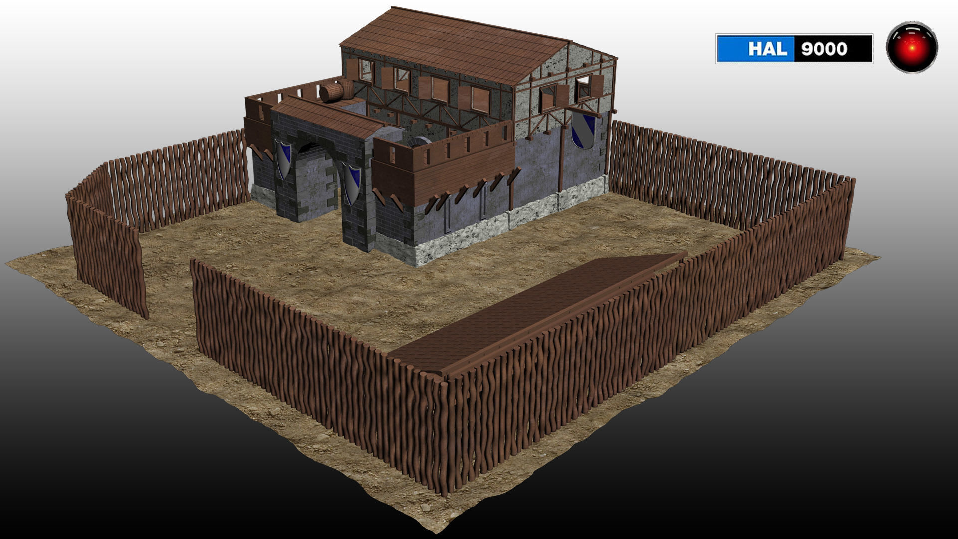 Mediaval barrack 3D model | CGTrader