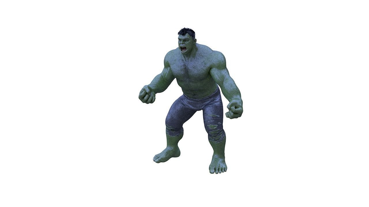 The Hulk 3D model rigged | CGTrader