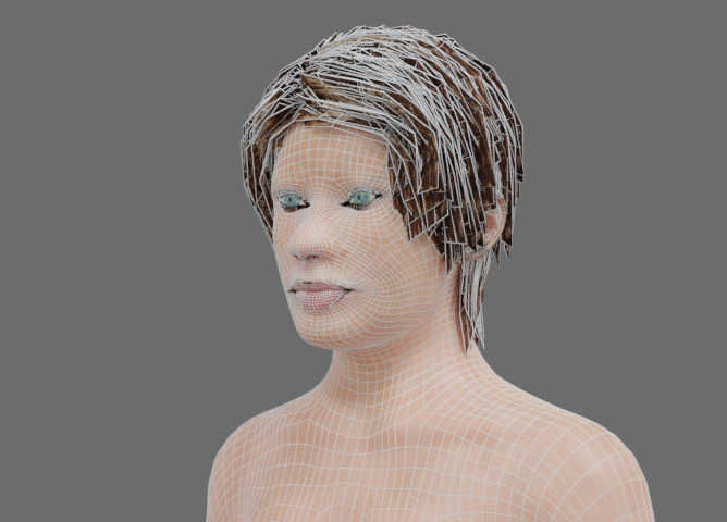 3D model Light skin lady VR / AR / low-poly | CGTrader