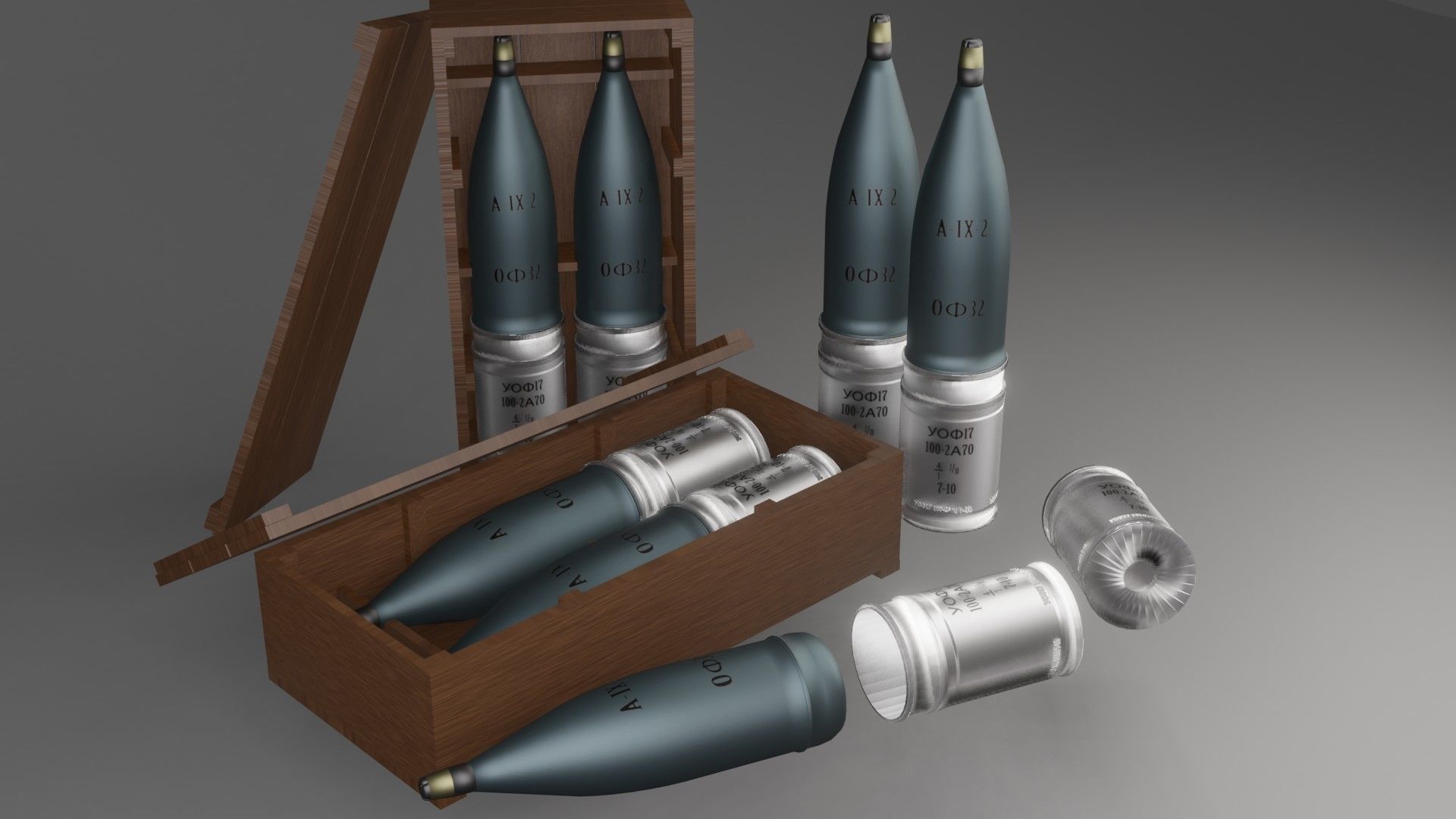 Tank shell collection 3D model | CGTrader