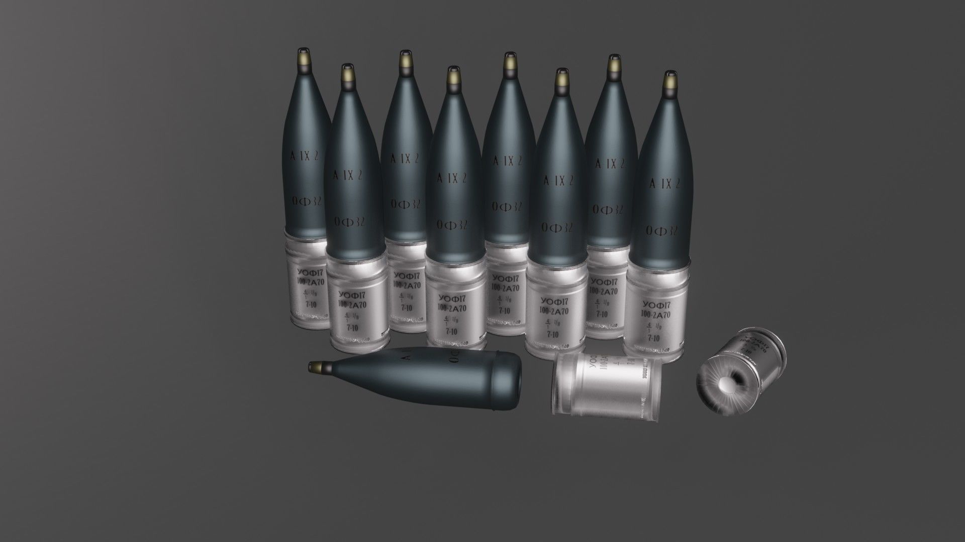 Tank shell collection 3D model | CGTrader